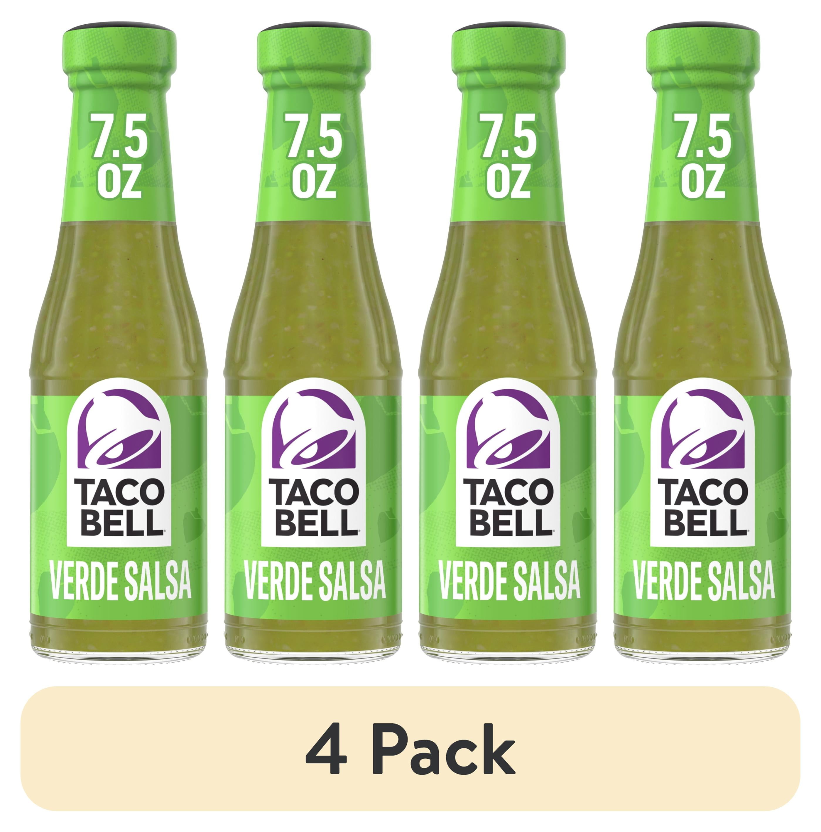 (4 pack) Taco Bell Verde Salsa, 7.5 oz Bottle - Walmart.com