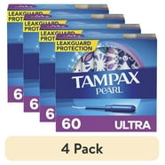Tampax Compact Pearl Tampons Multipack, with LeakGuard Braid ...