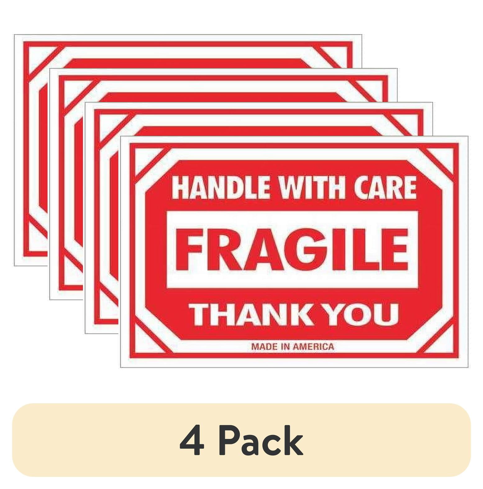 (4 pack) Tape Logic Label,Fragile HWC,2x3" DL1053 - Walmart.com