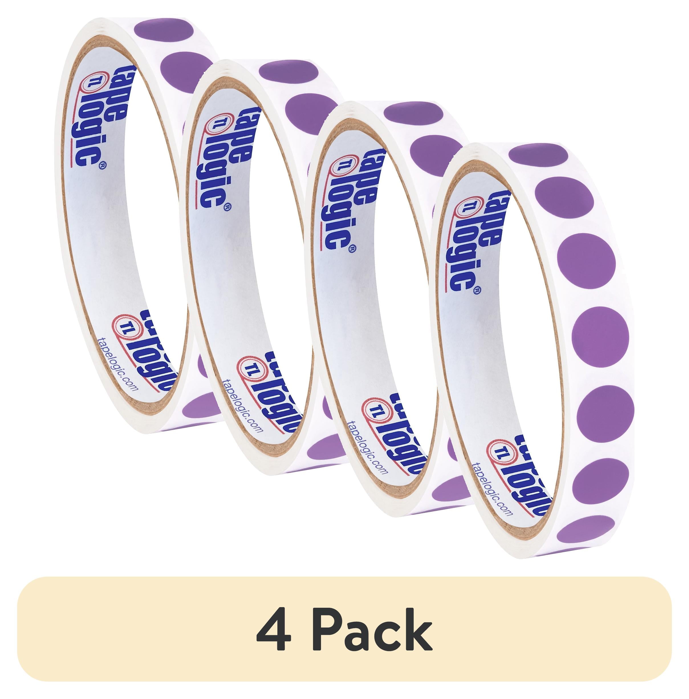 (4 pack) Tape Logic Inventory Circle Labels 1/2" Purple 500/Roll DL690M ...
