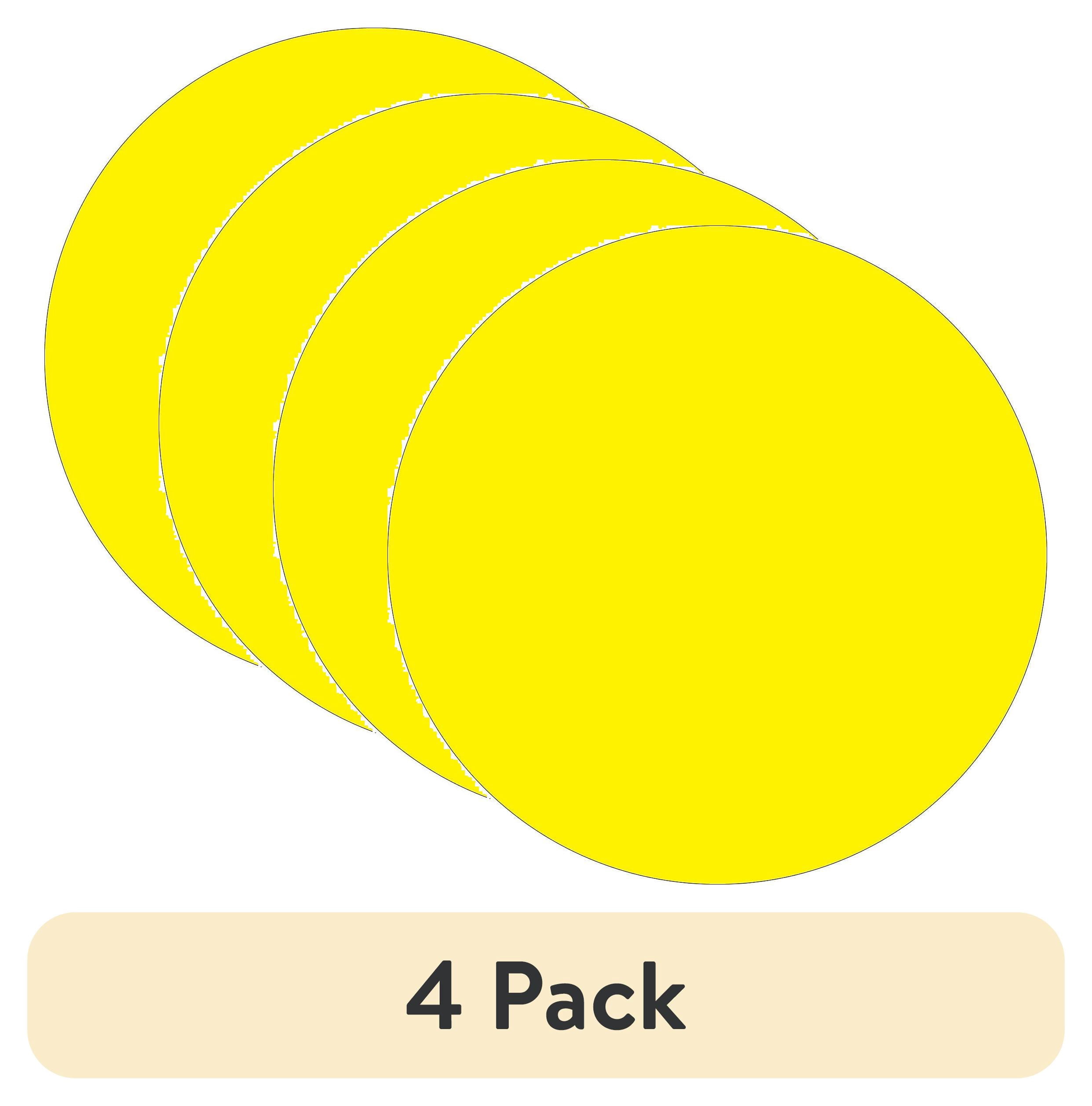 (4 pack) Tape Logic Inventory Circle Label,1",Yellow DL611L - Walmart.com