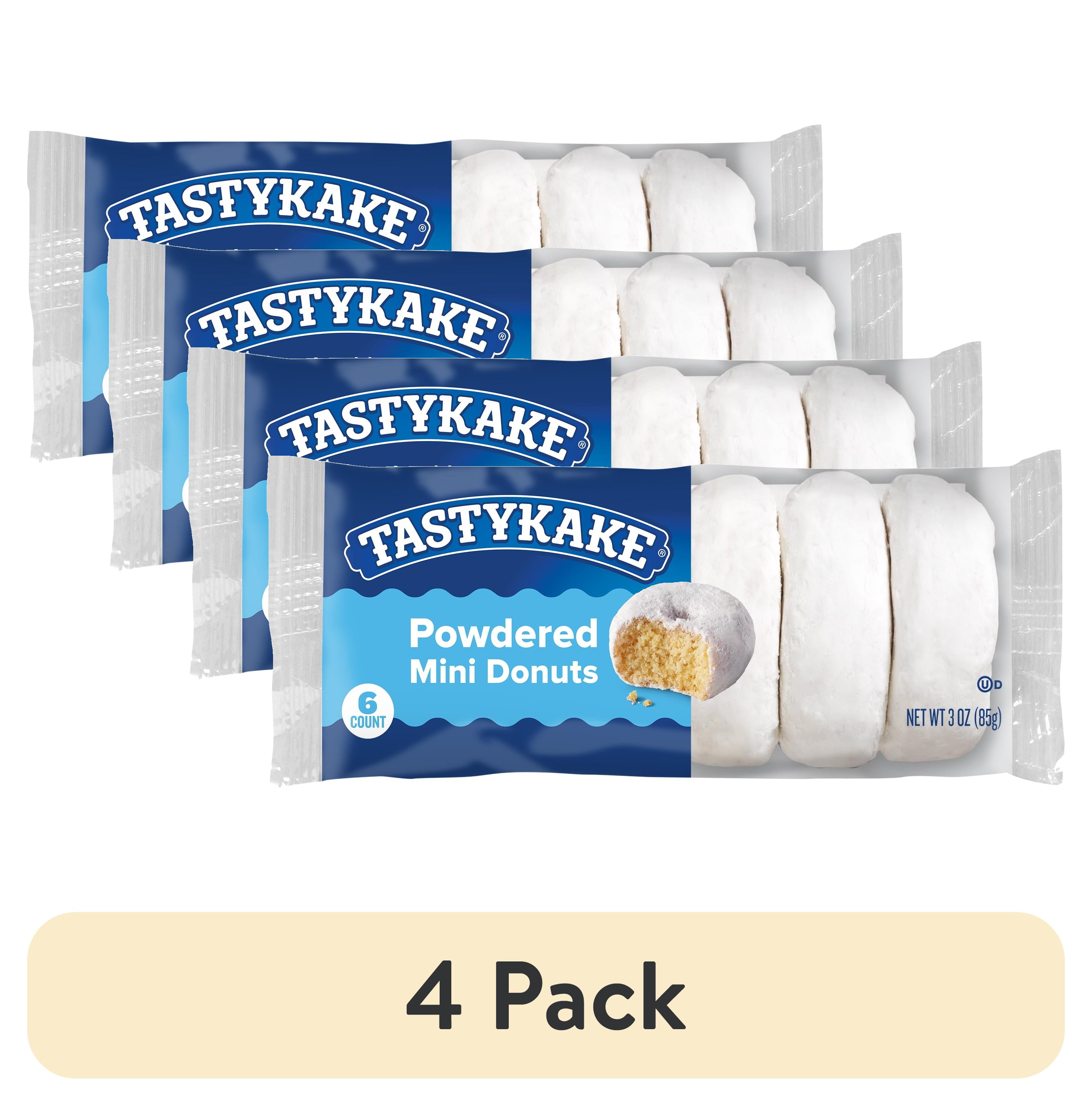 (4 pack) Tastykake Powdered Sugar Mini Donuts, Powered Donuts, 6 Count ...