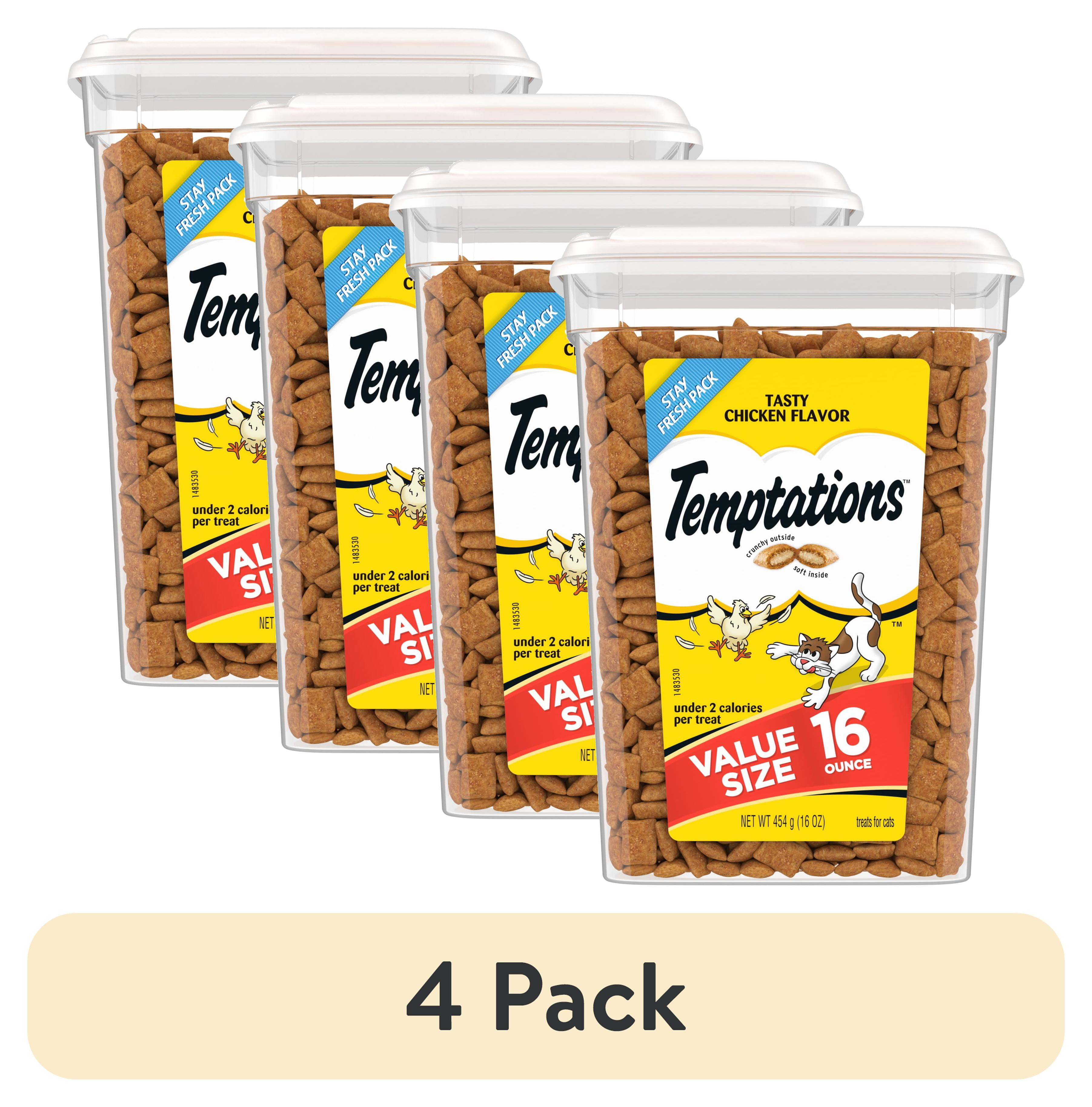 (4 pack) Temptations Classic Tasty Chicken Flavor Crunchy And Soft ...