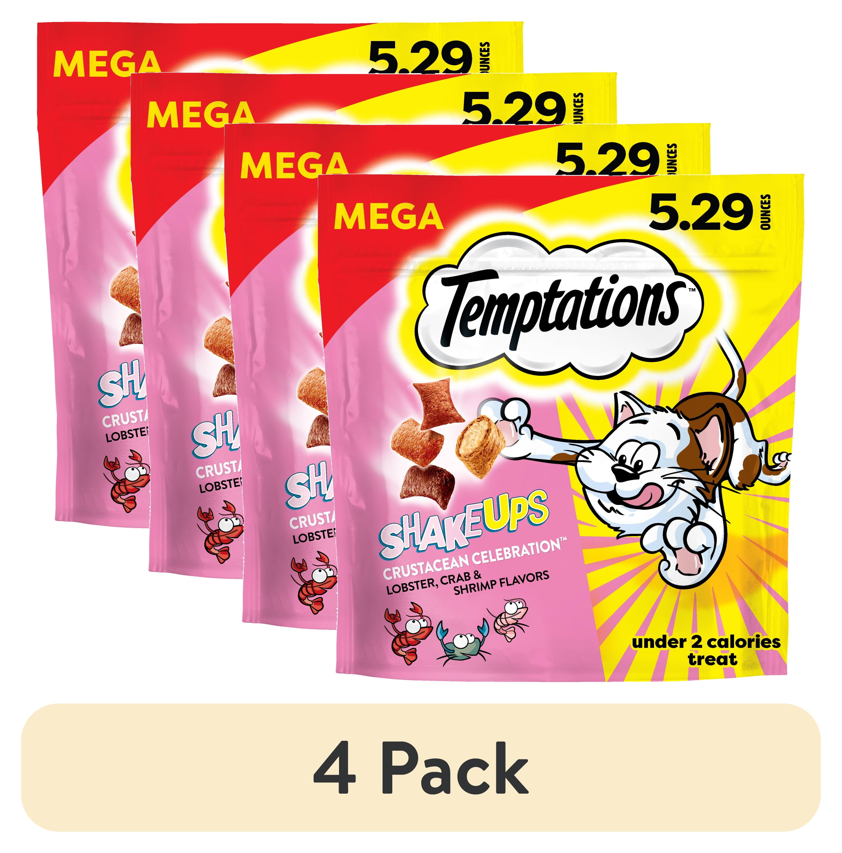 (4 pack) Temptations ShakeUps Crunchy and Soft Cat Treats, Clucky ...