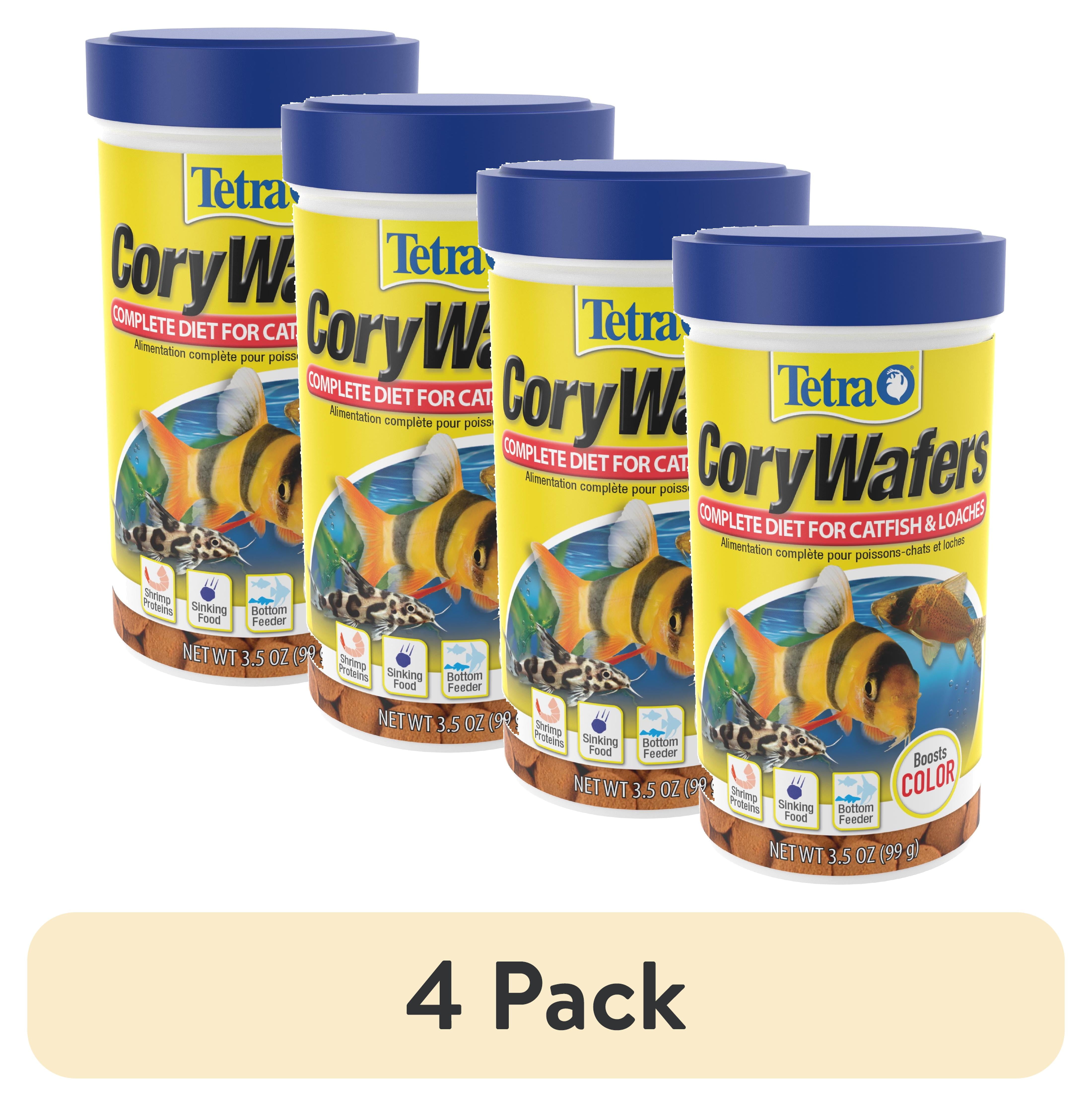 (4 pack) Tetra CoryWafers Fish Food, Complete Diet for Catfish ...