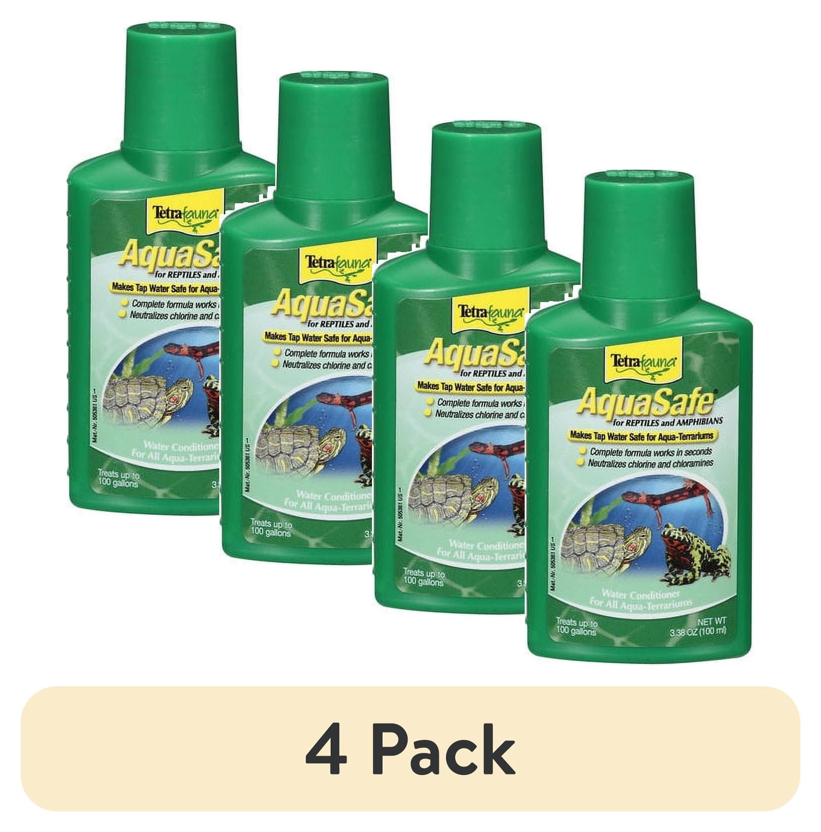 (4 pack) Tetra Fauna AquaSafe Water Conditioner for Reptiles ...