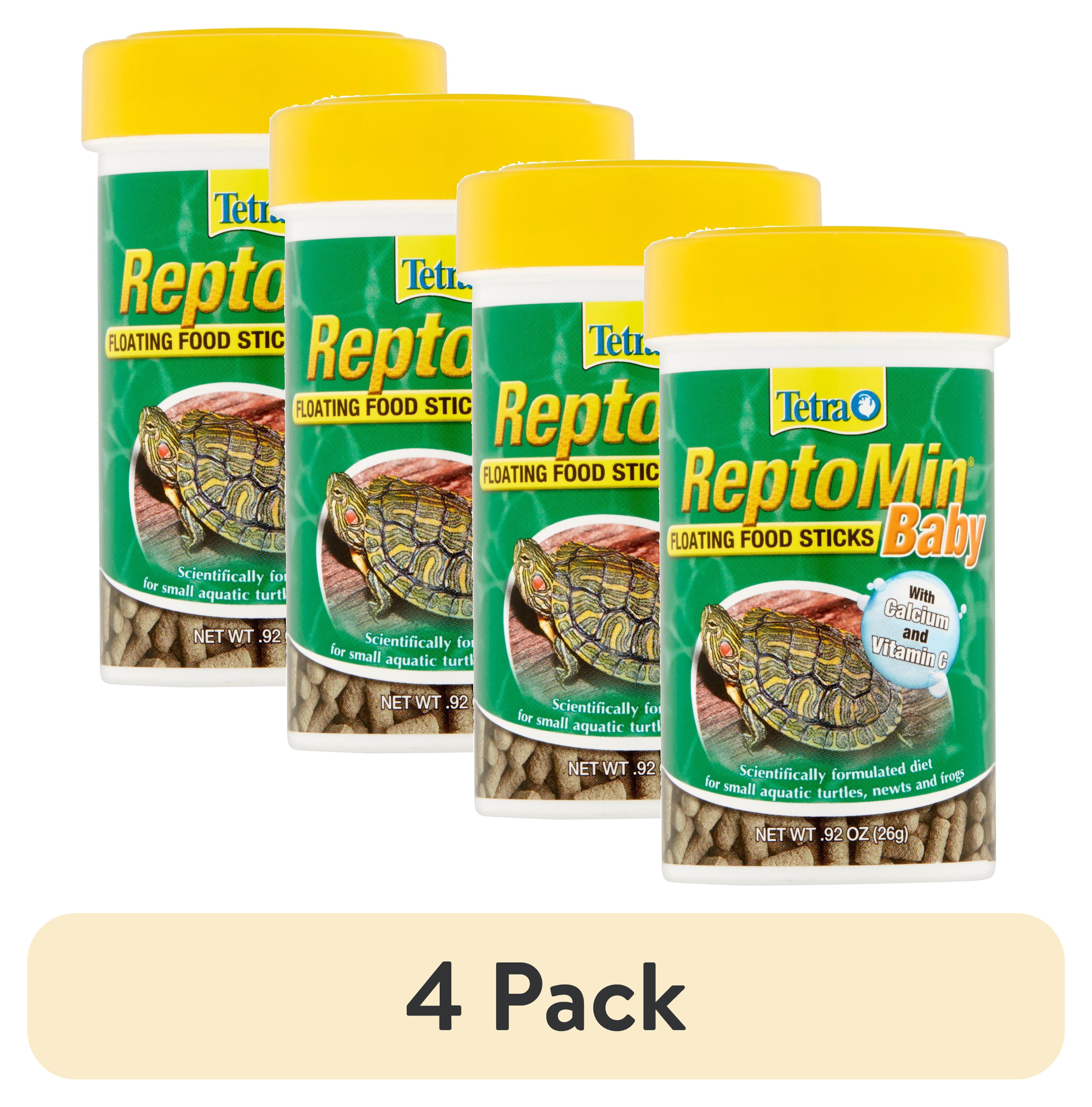 (4 pack) Tetra ReptoMin Floating Baby Food Sticks for Turtles, Newts ...