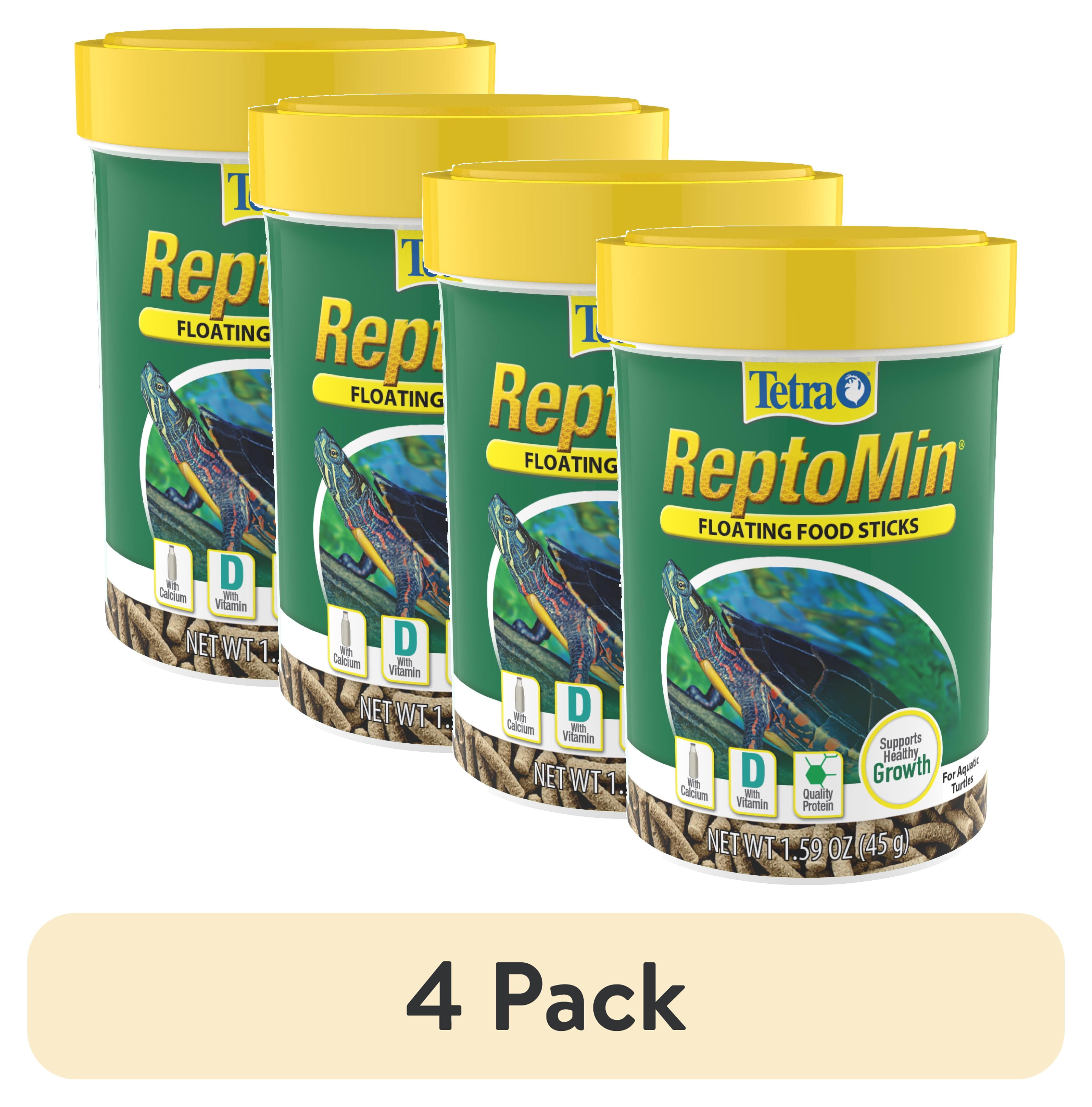 (4 pack) Tetra ReptoMin Floating Food Sticks, 1.59 ounces/45 grams ...
