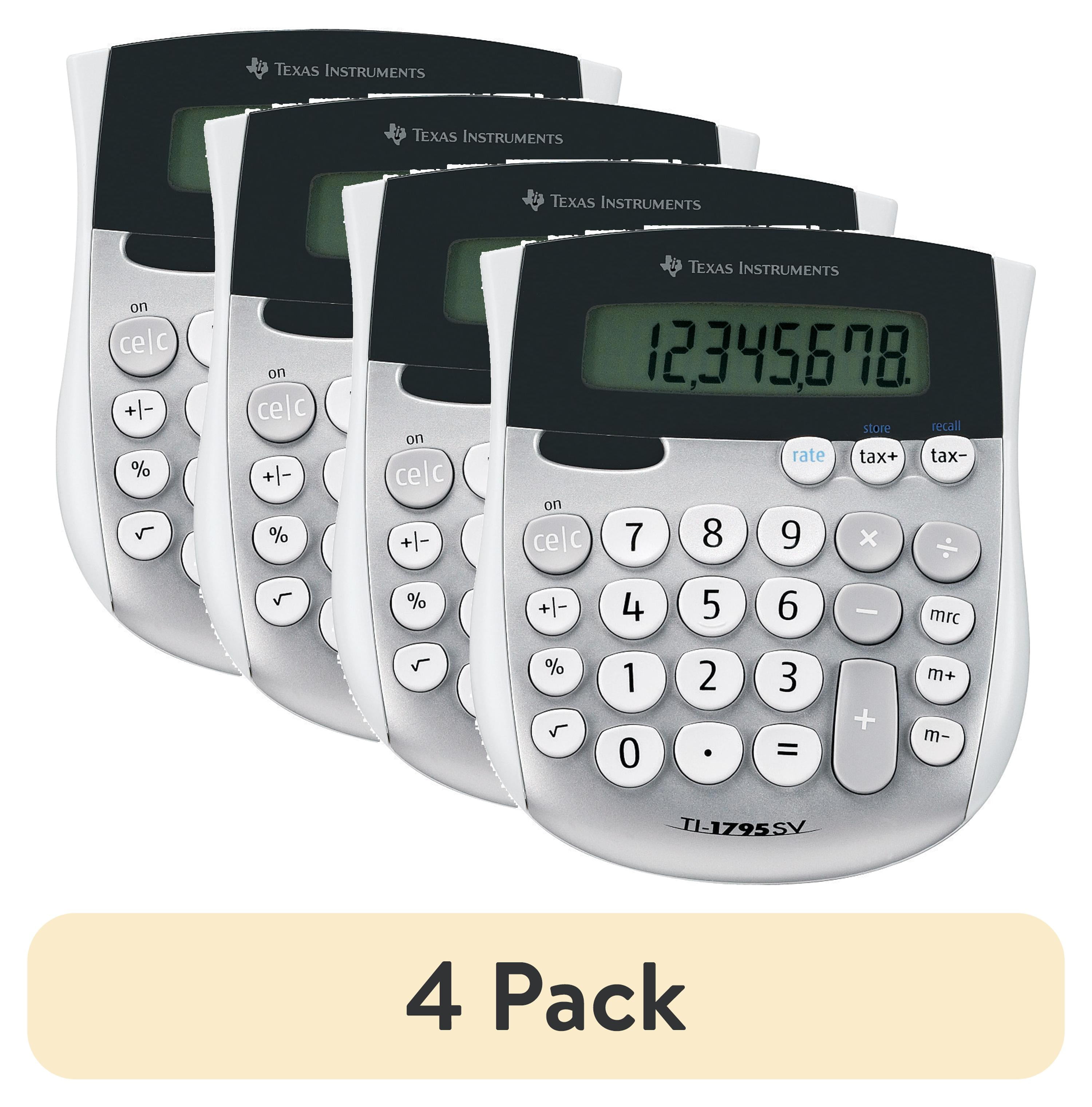 (4 pack) Texas Instruments® TI-1795SV Desktop Display Calculator ...