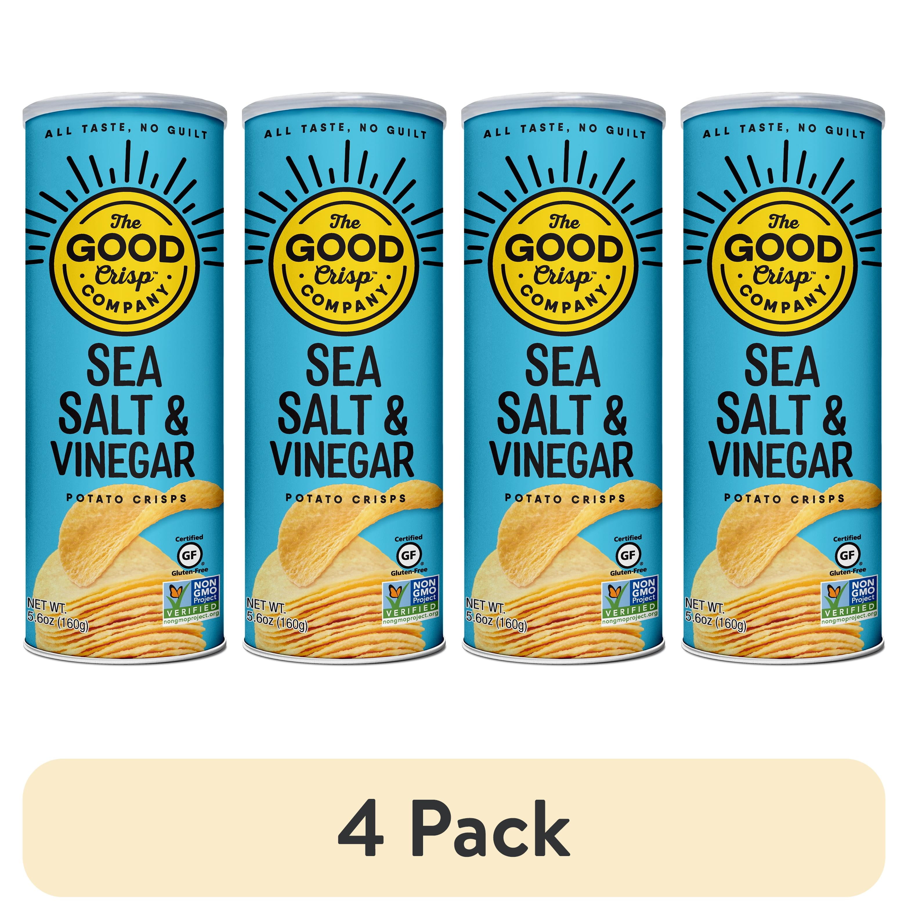(4 pack) The Good Crisp Company Gluten Free Sea Salt and Vinegar Snack ...