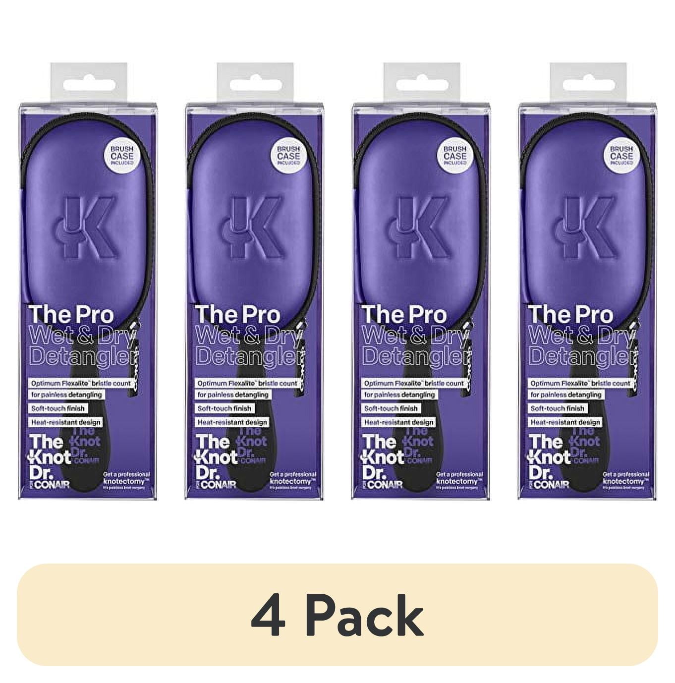 (4 pack) The Knot Dr. For Conair The Pro with Case Purple - Walmart.com