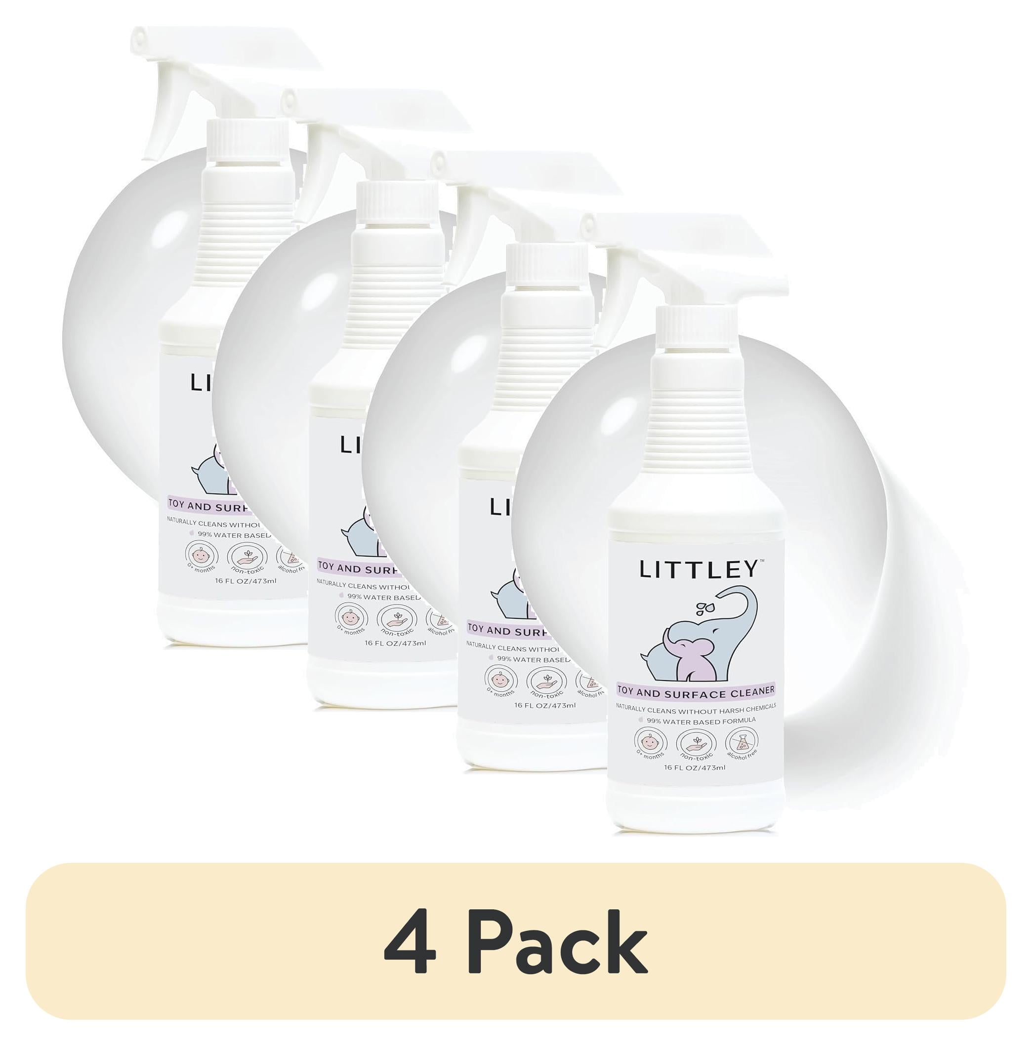 (4 pack) Littley Toy & High Chair Cleaner, Hypochlorous Acid, Non-Toxic ...