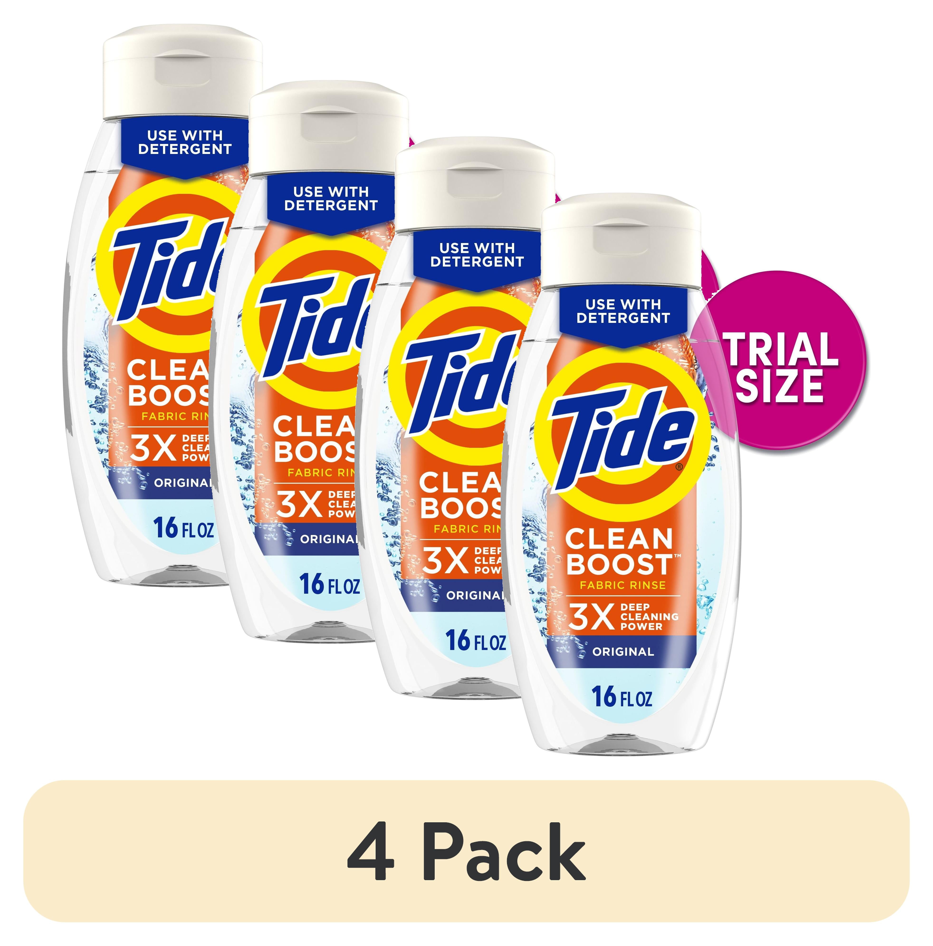 (4 pack) Tide Clean Boost Fabric Softener Rinse, Removes Odors and ...