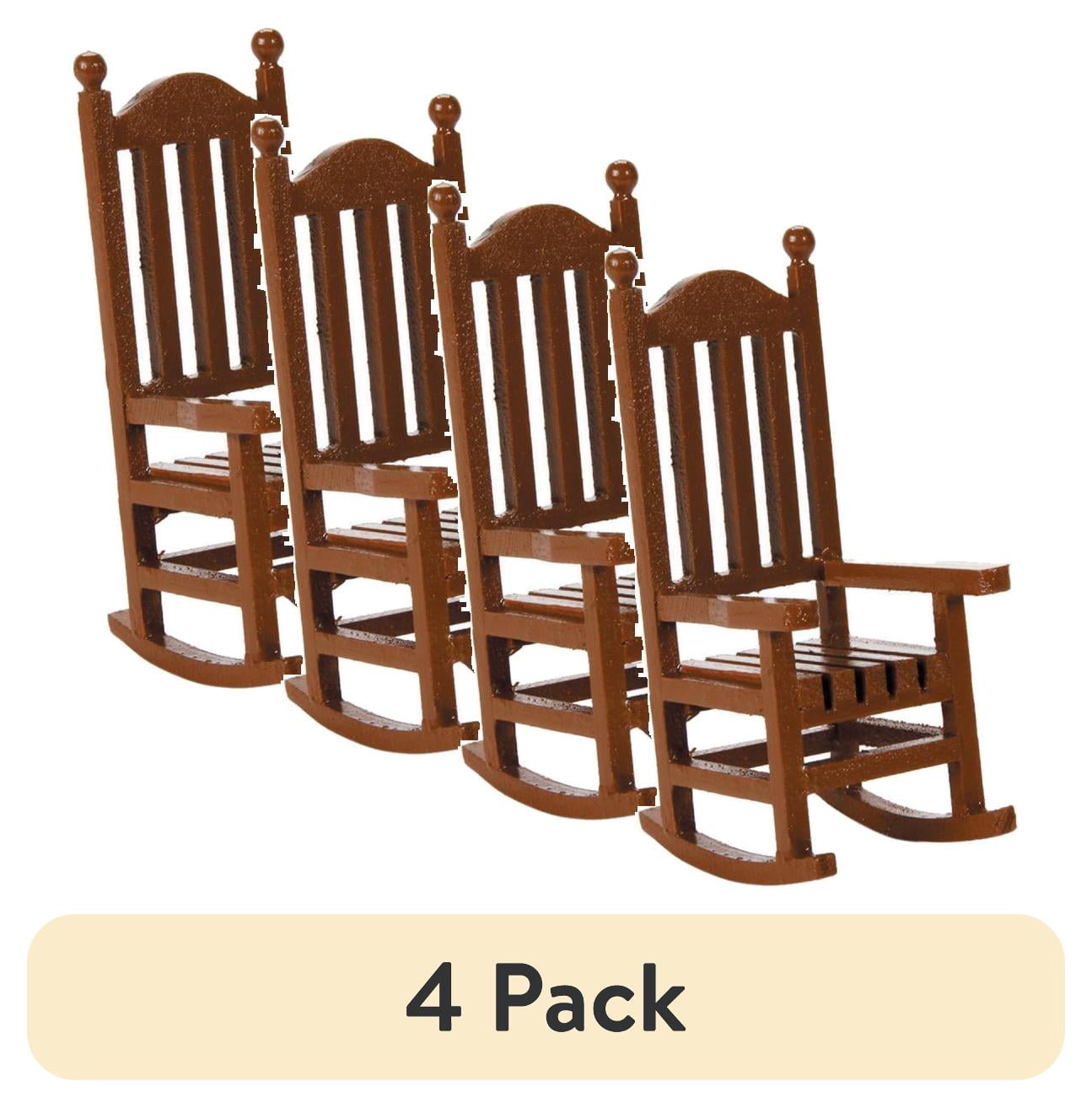 (4 pack) Timeless Minis Miniature Furniture: Mini Rocking Chair ...
