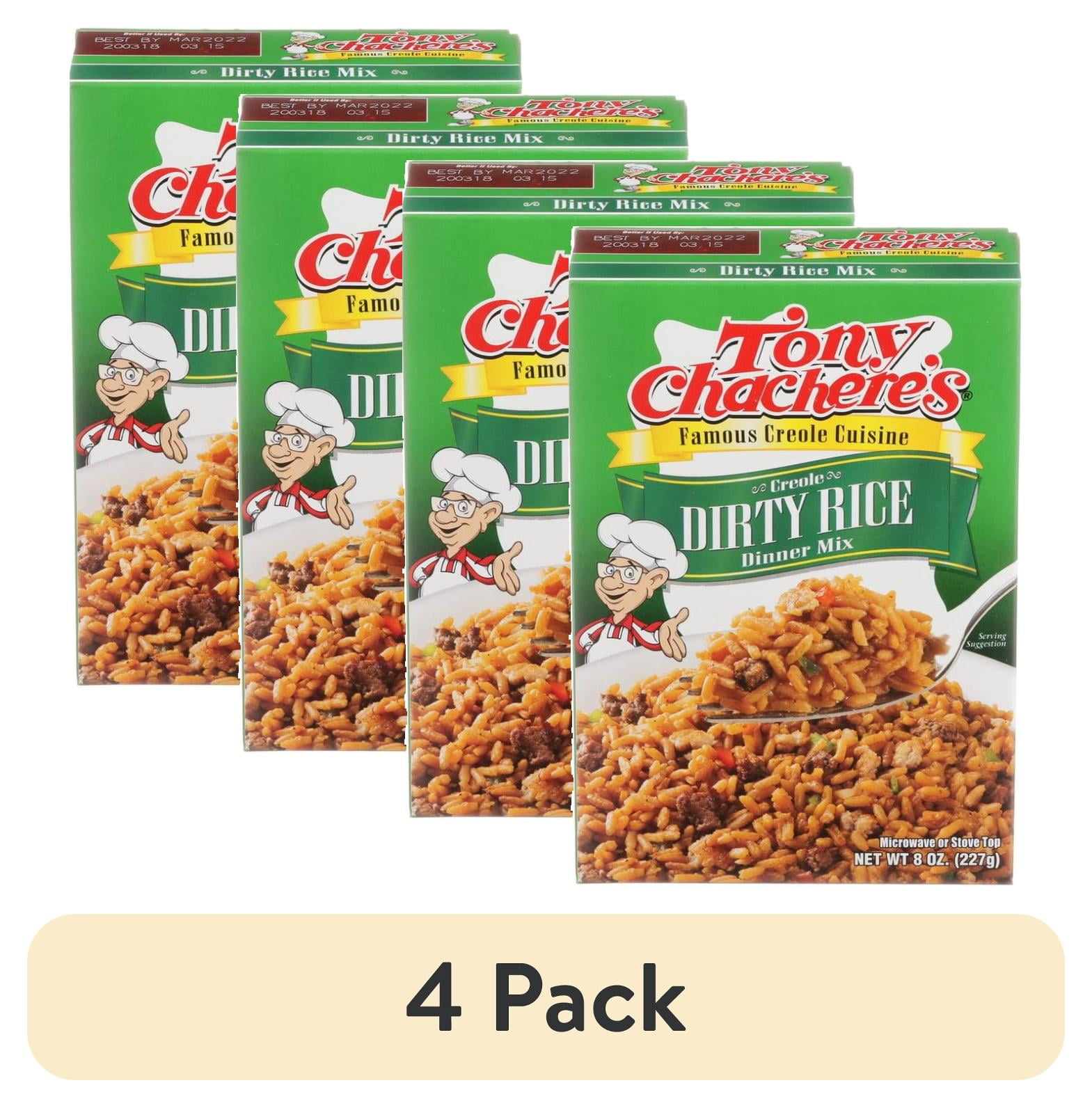 (4 pack) Tony Chachere’s, Rice, Dinner Mix, Cajun, Dirty Rice, 8 oz ...