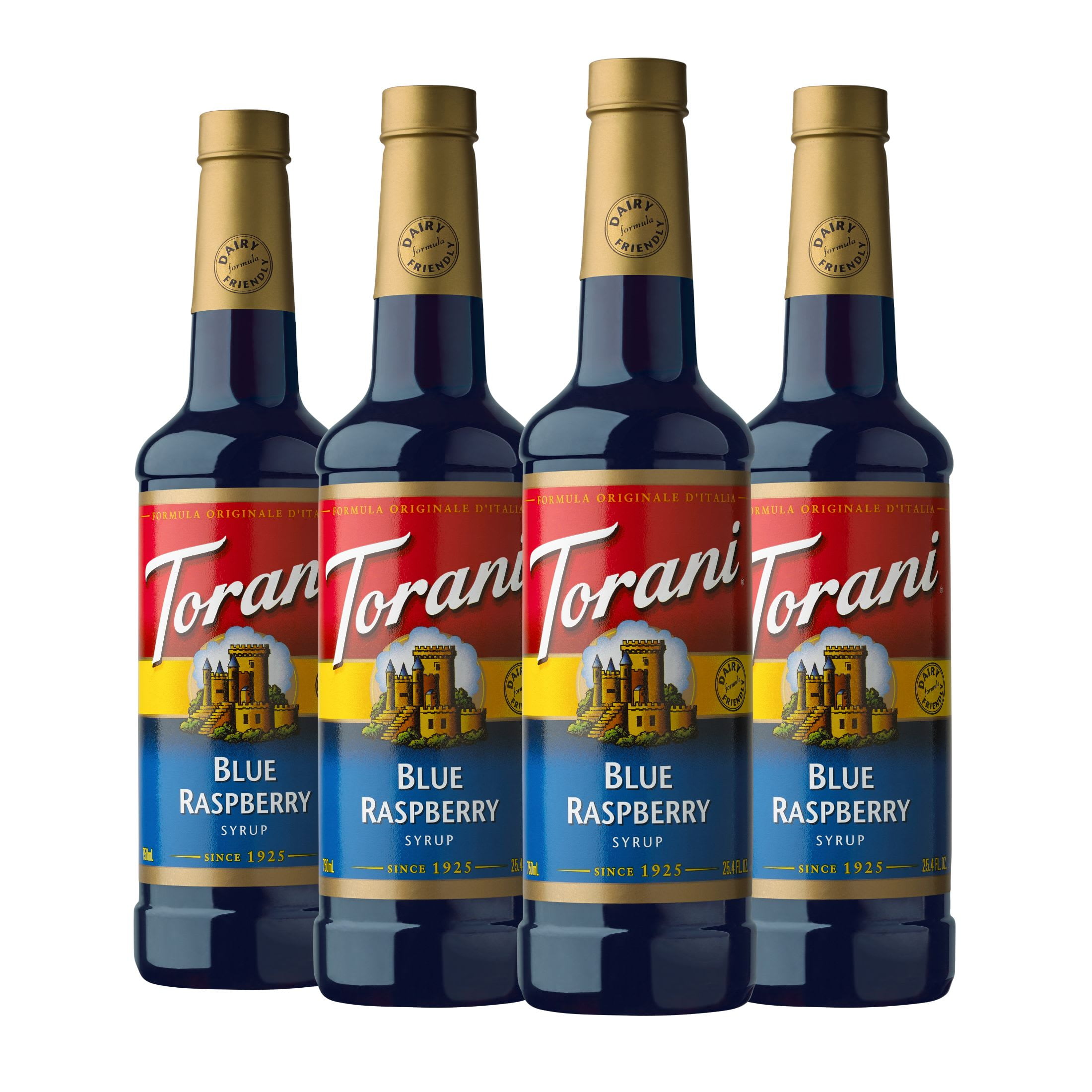 (4 pack) Torani Blue Raspberry Flavoring Syrup, 24.5 fl oz - Walmart.com