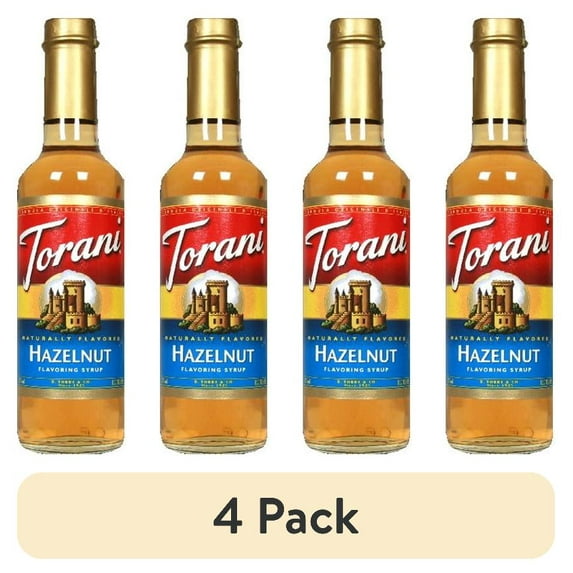 (4 pack) Torani Classic Hazelnut Syrup, 12.7 fl oz - Walmart.com
