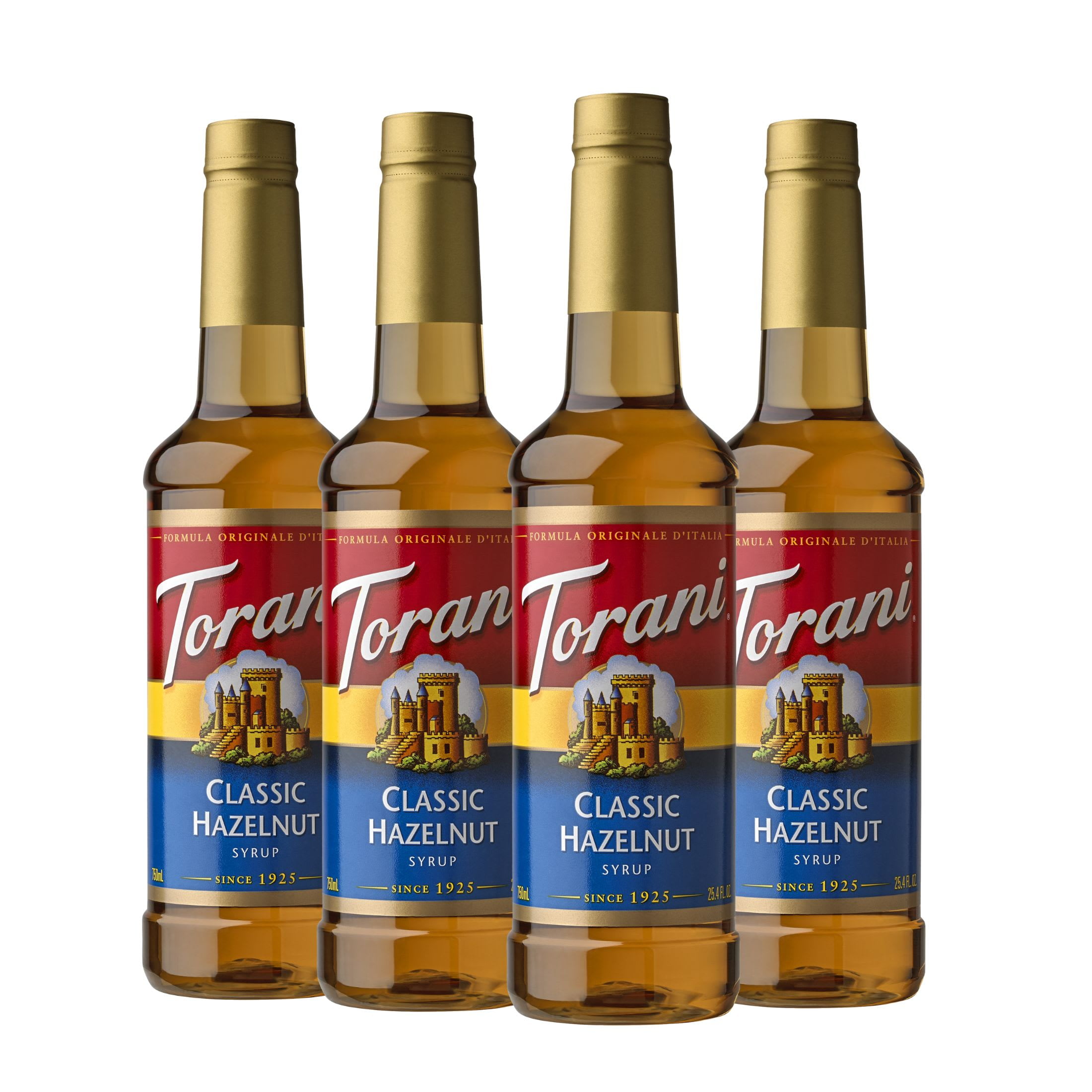 (4 pack) Torani Classic Hazelnut Syrup, 25.4 fl oz - Walmart.com