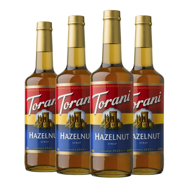 (4 pack) Torani Hazelnut Syrup, 750 ml - Walmart.com