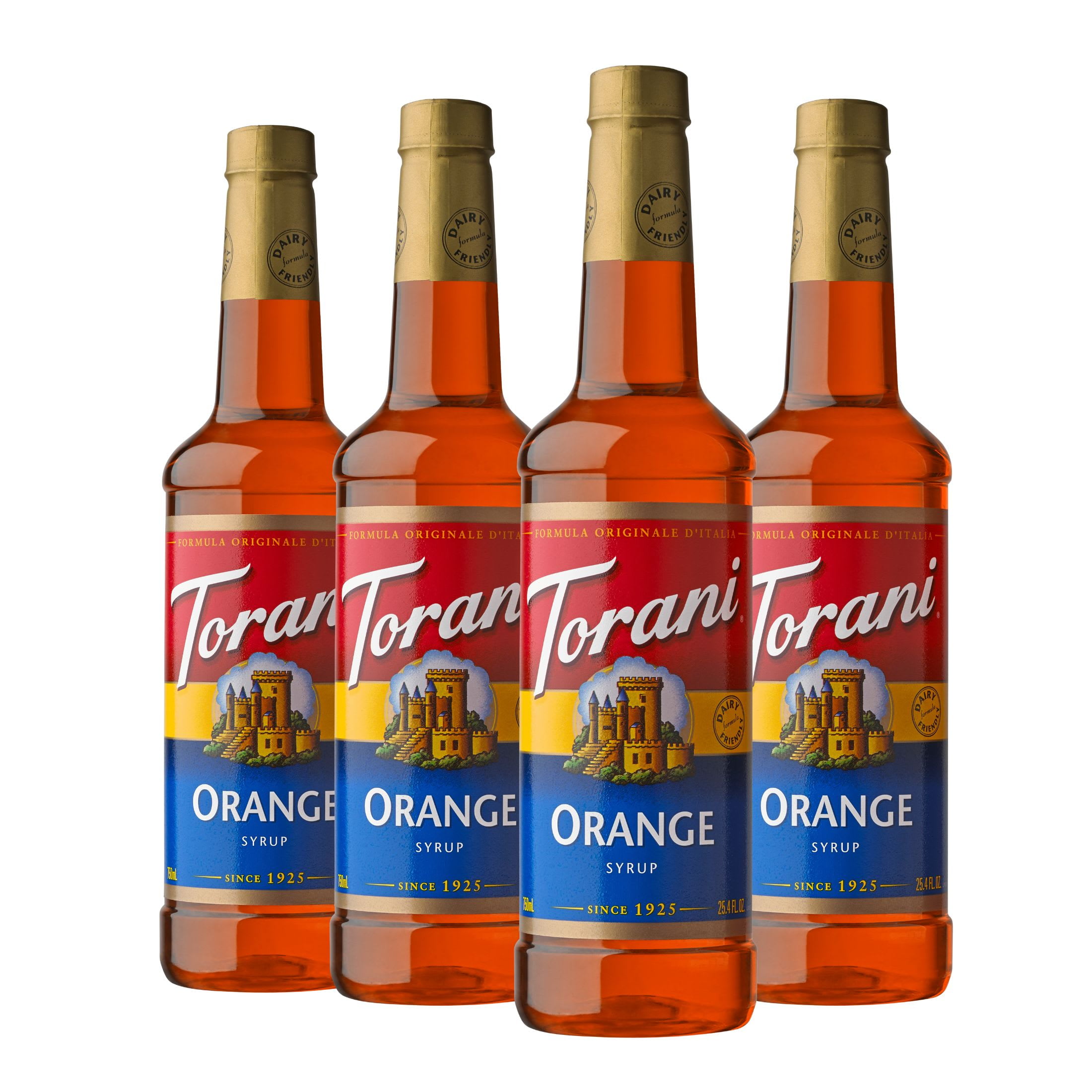 (4 pack) Torani Orange Flavoring Syrup, Drink Mix, 25.4 fl oz - Walmart.com