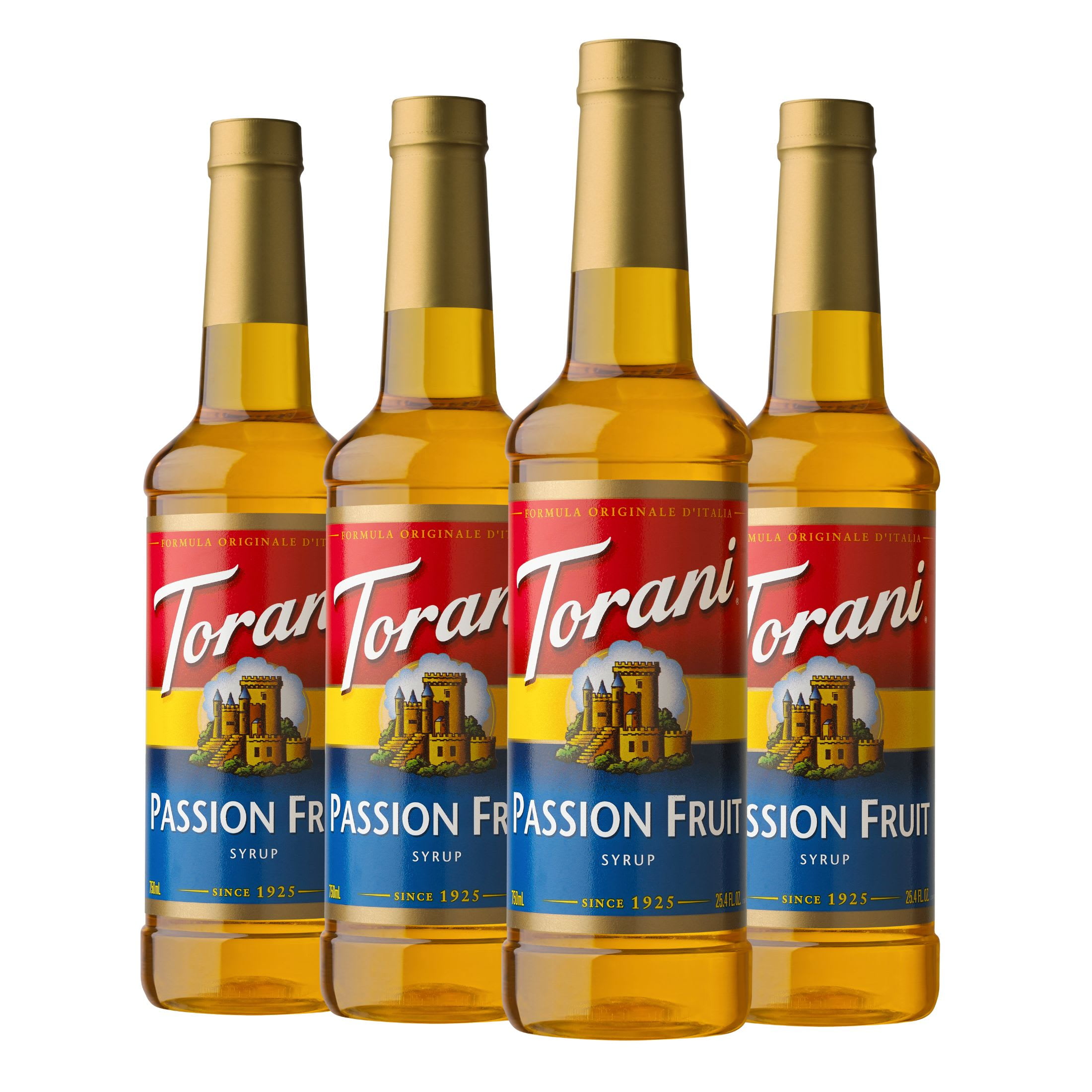 (4 pack) Torani Original Passion Fruit Syrup, Authentic Coffeehouse ...