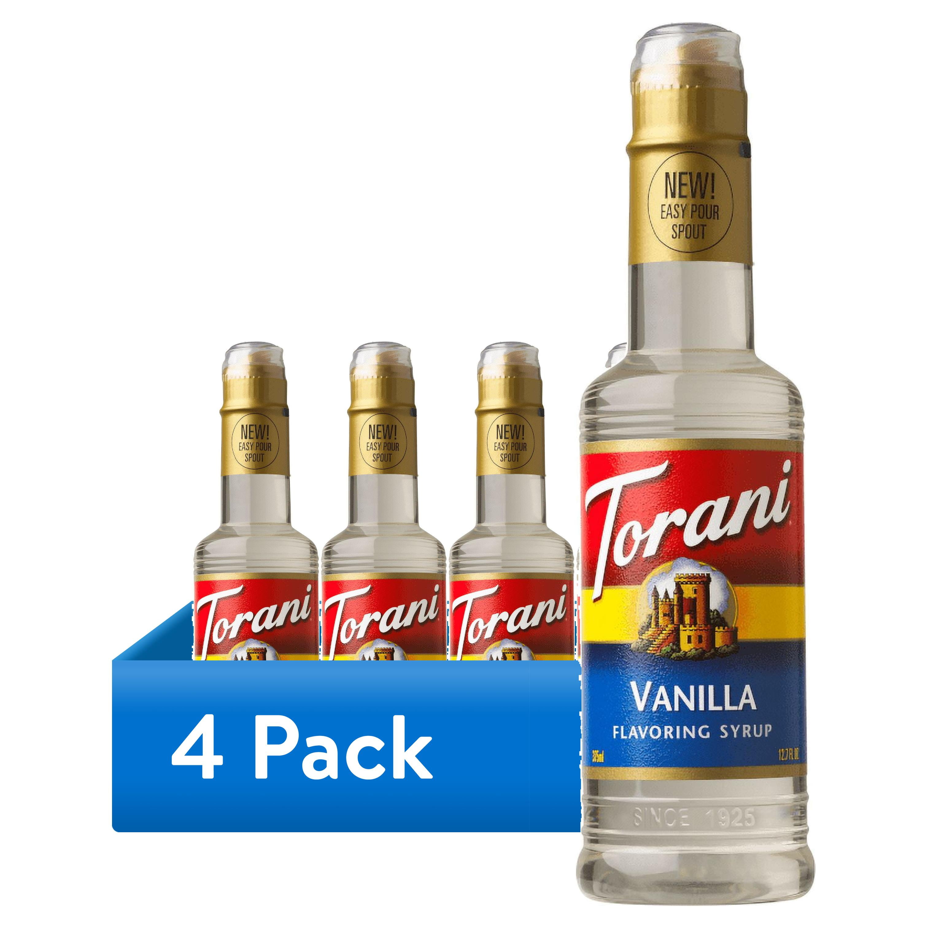 (4 pack) Torani Original Vanilla Syrup, 12.7 fl oz - Walmart.com