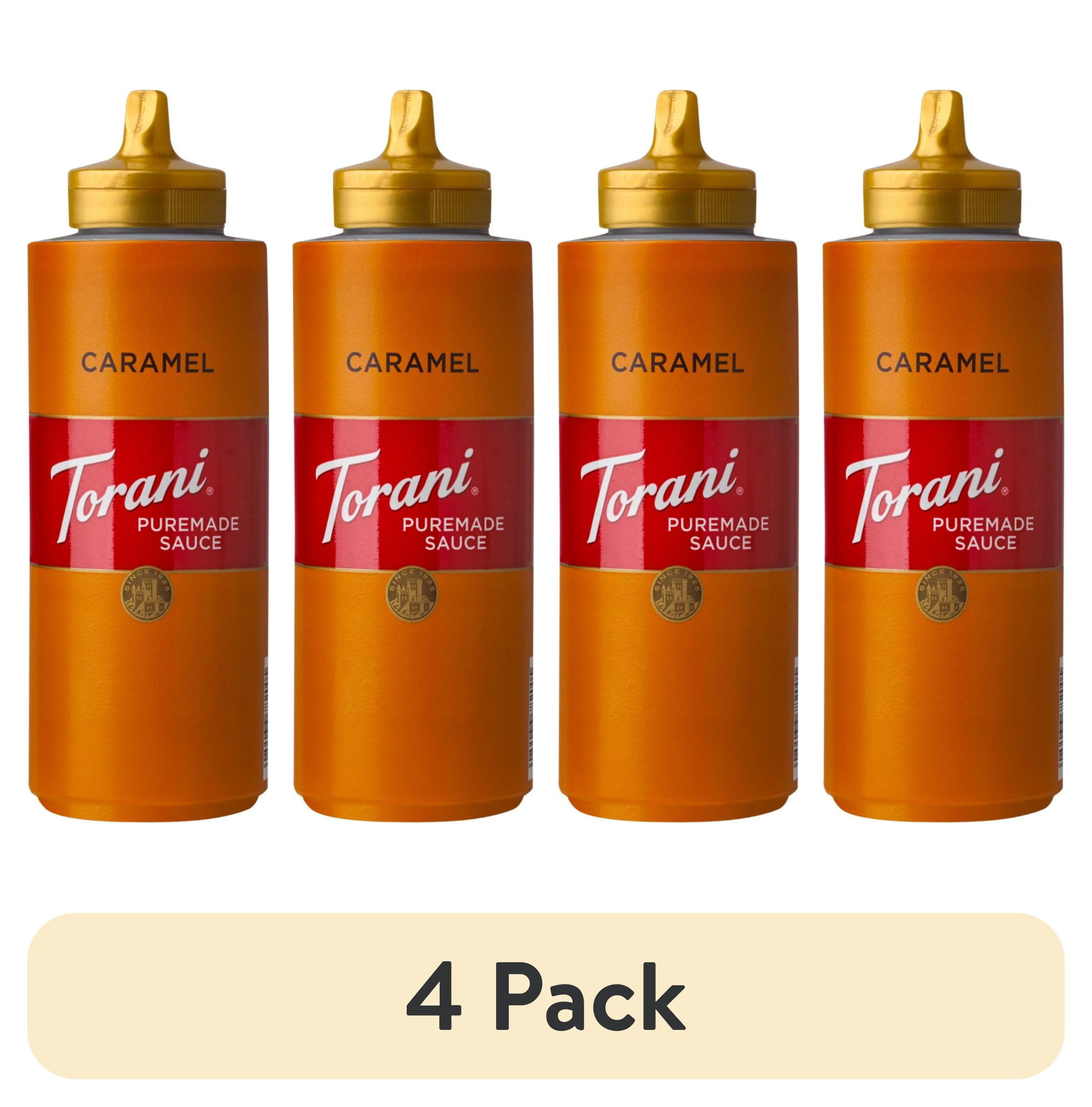 (4 pack) Torani Puremade Caramel Sauce, Authentic Coffeehouse Sauce and ...