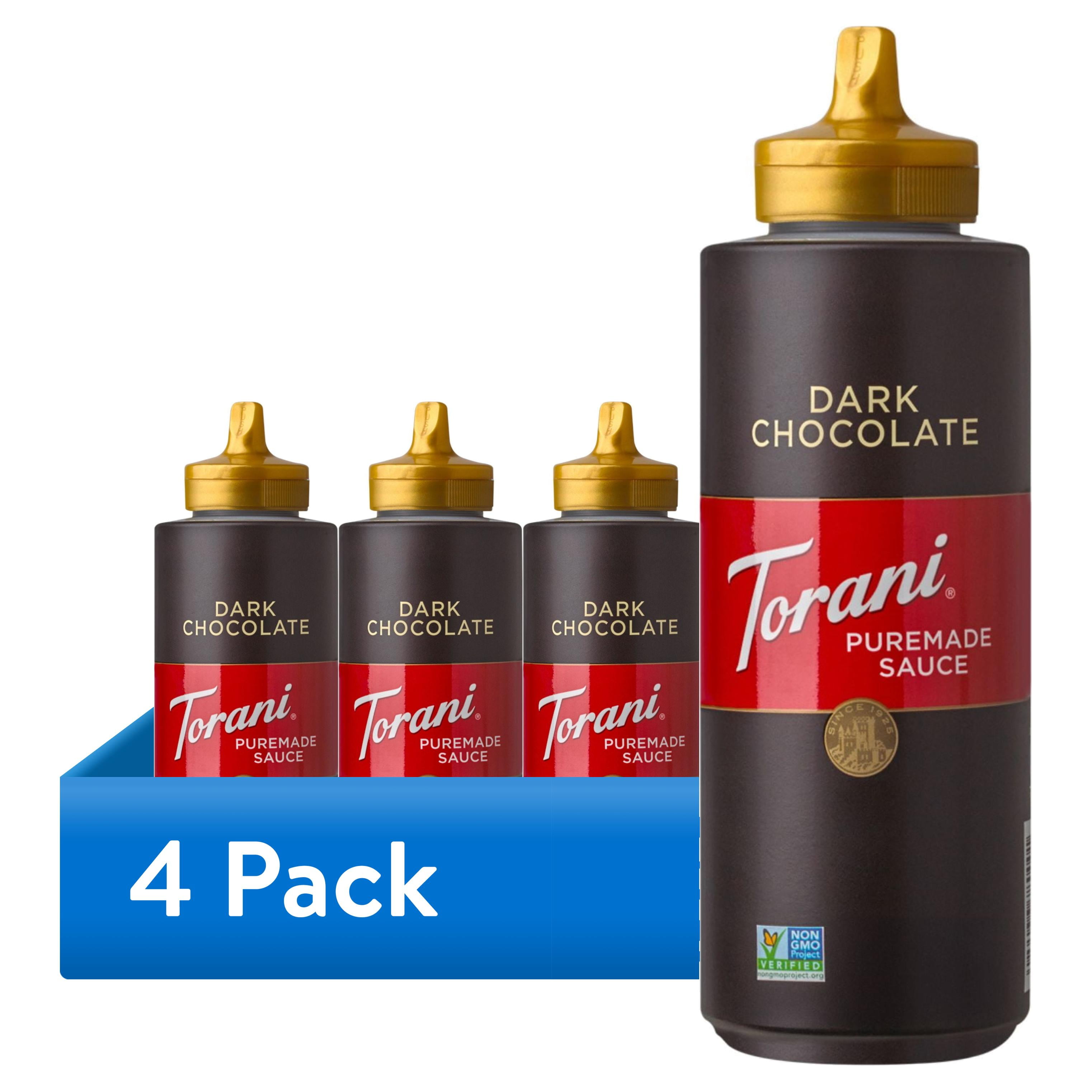 (4 pack) Torani Puremade Dark Chocolate Sauce 16.5 oz - Walmart.com