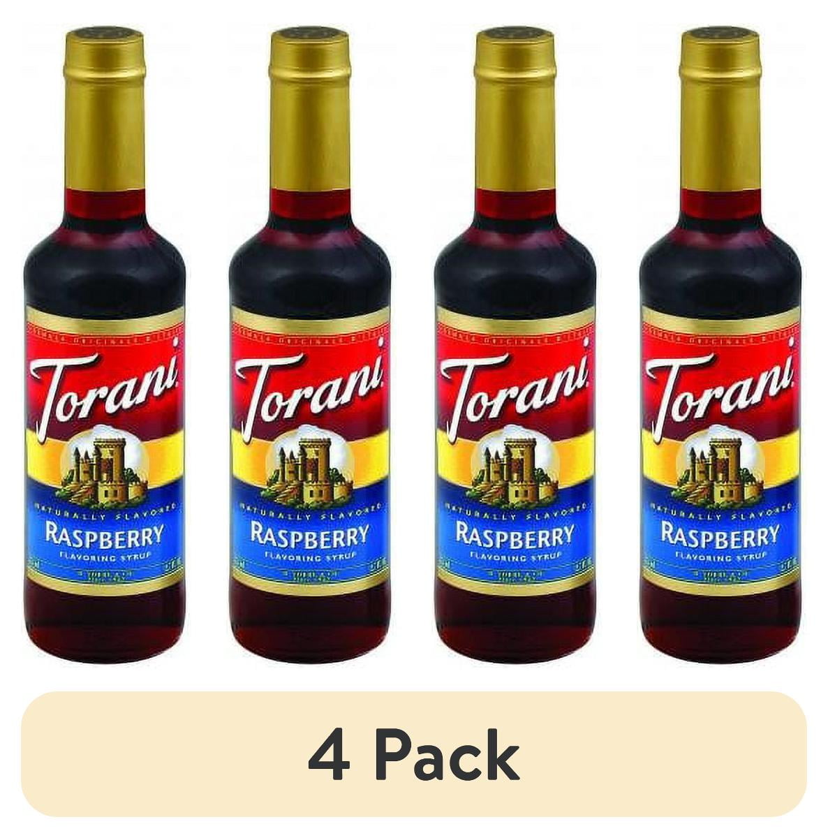 (4 pack) Torani Raspberry Flavoring Syrup, 12.7 oz - Walmart.com