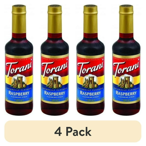(4 pack) Torani Raspberry Flavoring Syrup, 12.7 oz - Walmart.com