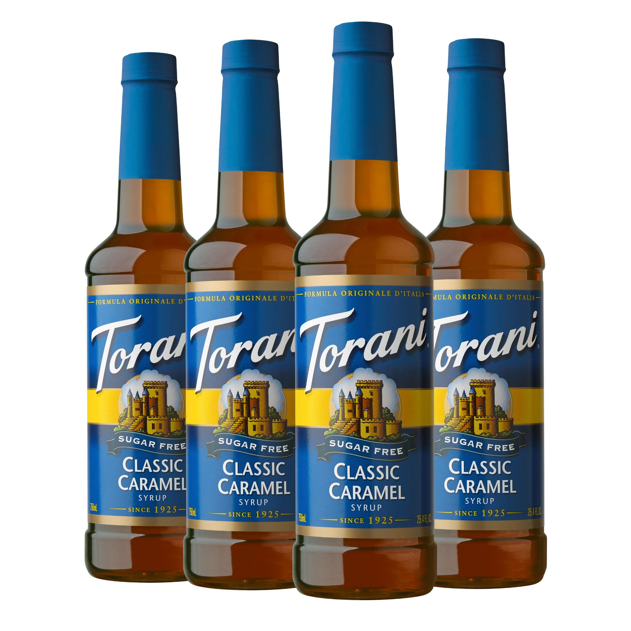 (4 pack) Torani Sugar Free Classic Caramel Flavoring Syrup, Coffee ...