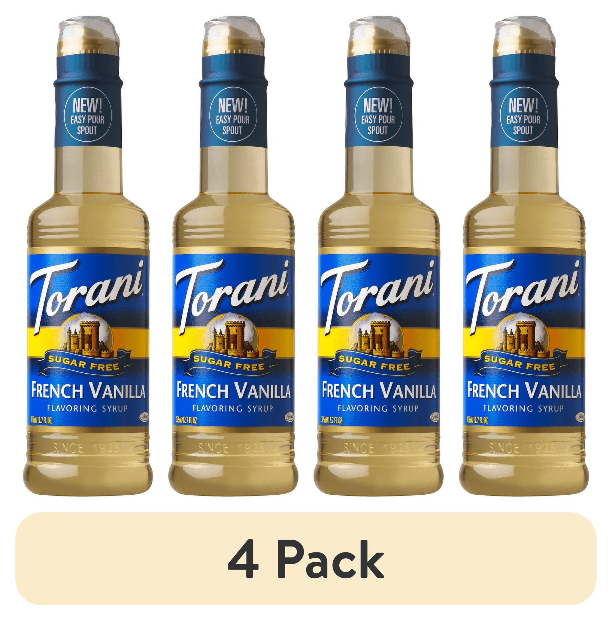 (4 pack) Torani Sugar Free French Vanilla Syrup, Zero Calorie ...