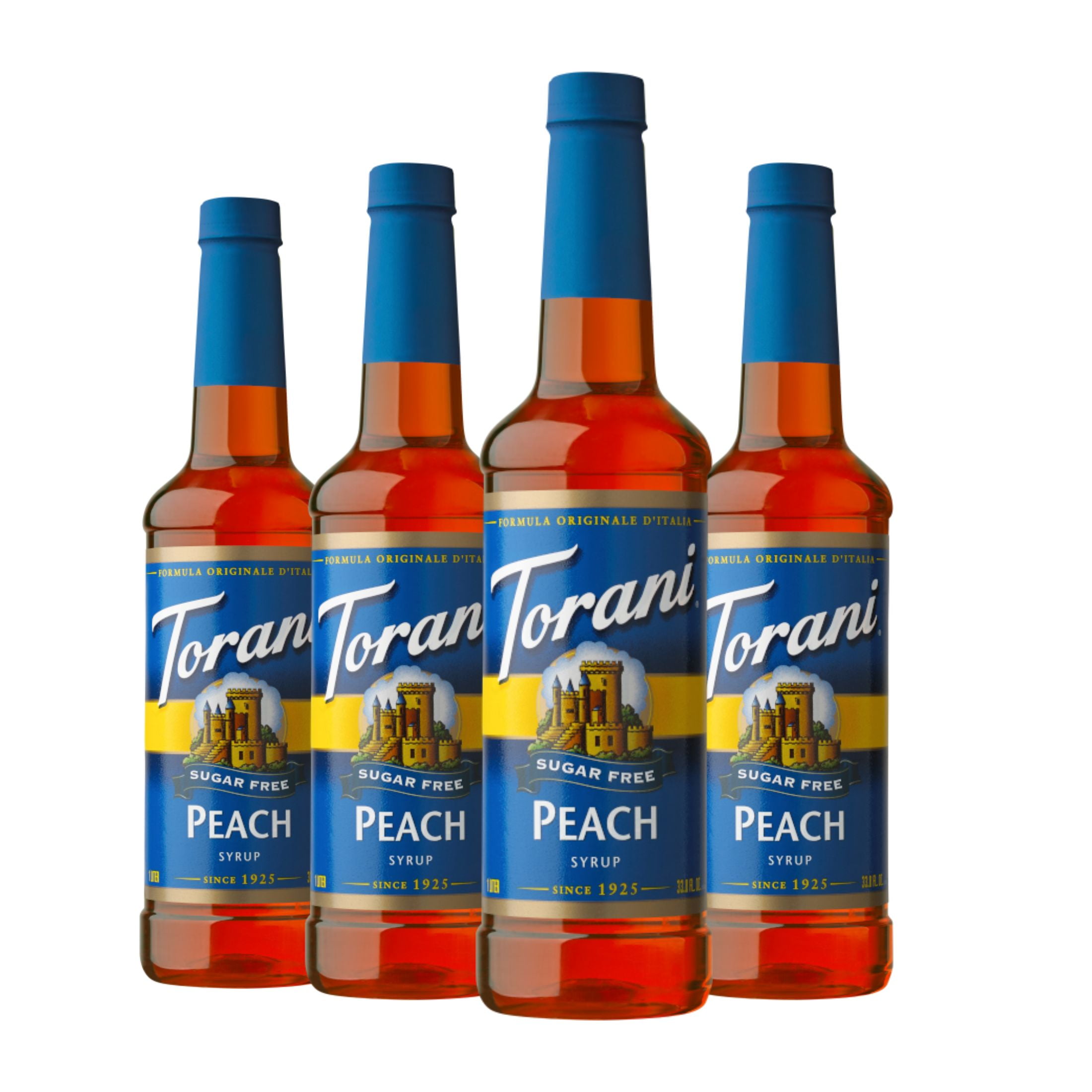 (4 pack) Torani Sugar Free Peach Flavoring Syrup, 25.4 fl oz - Walmart.com