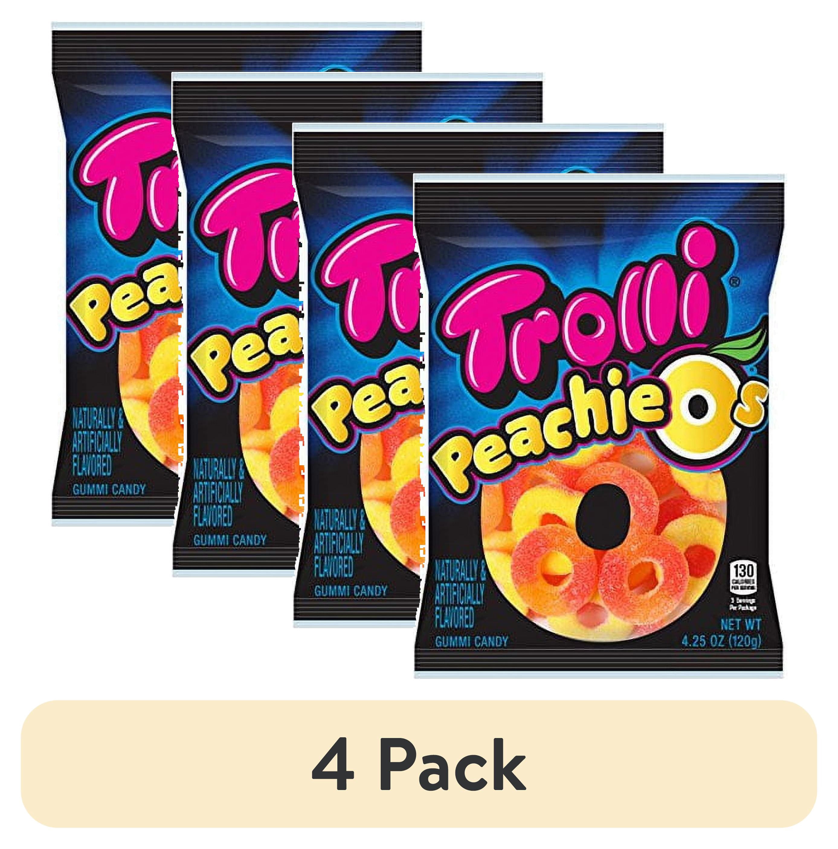 (4 pack) Trolli Peachie O's Gummi Candy, 4.25 Oz. - Walmart.com