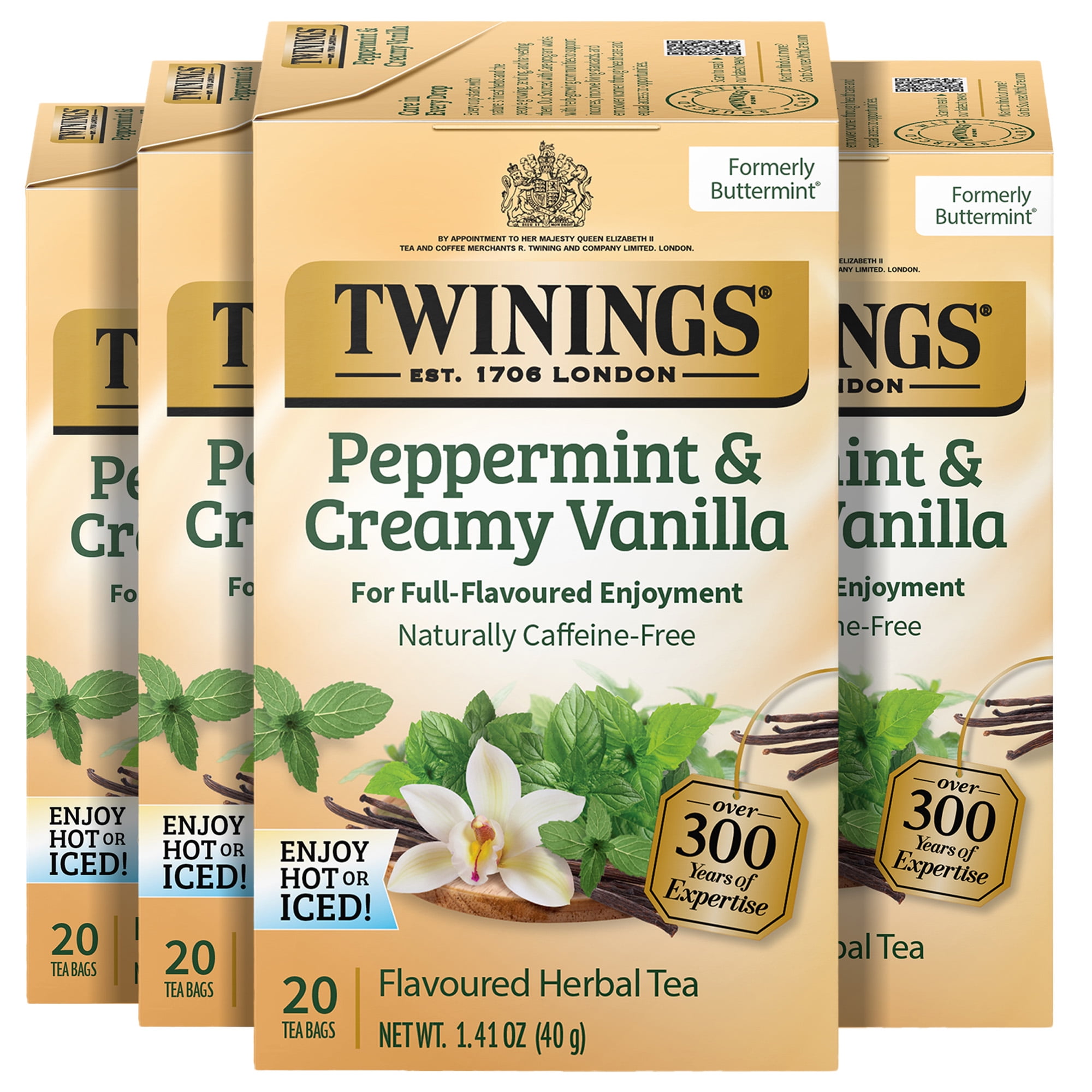 (4 pack) Twinings Peppermint Creamy Vanilla 20ct - Walmart.com