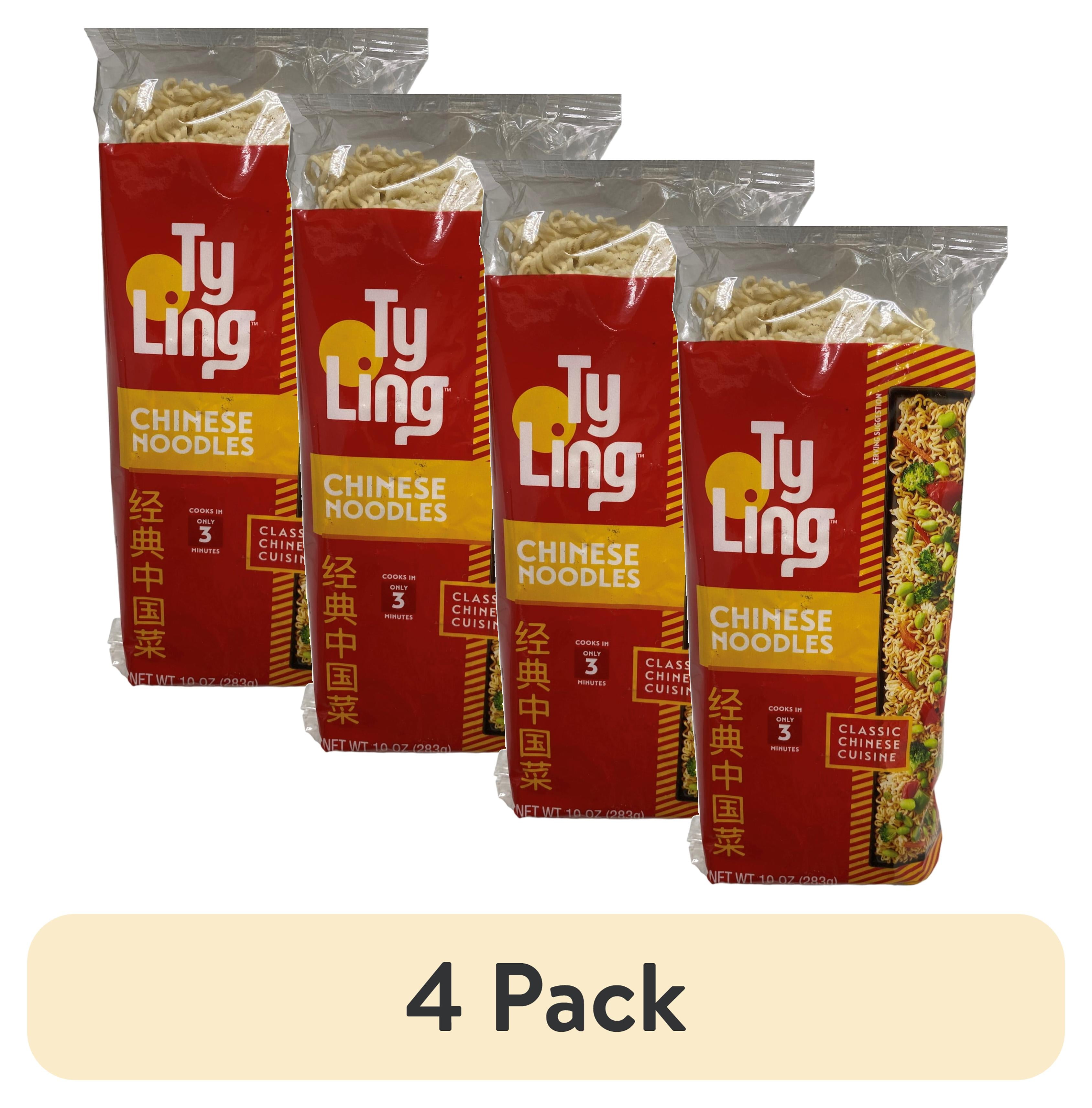 (4 pack) Ty Ling Chinese Noodles 10 oz, Contains Soy and Wheat, Shelf ...