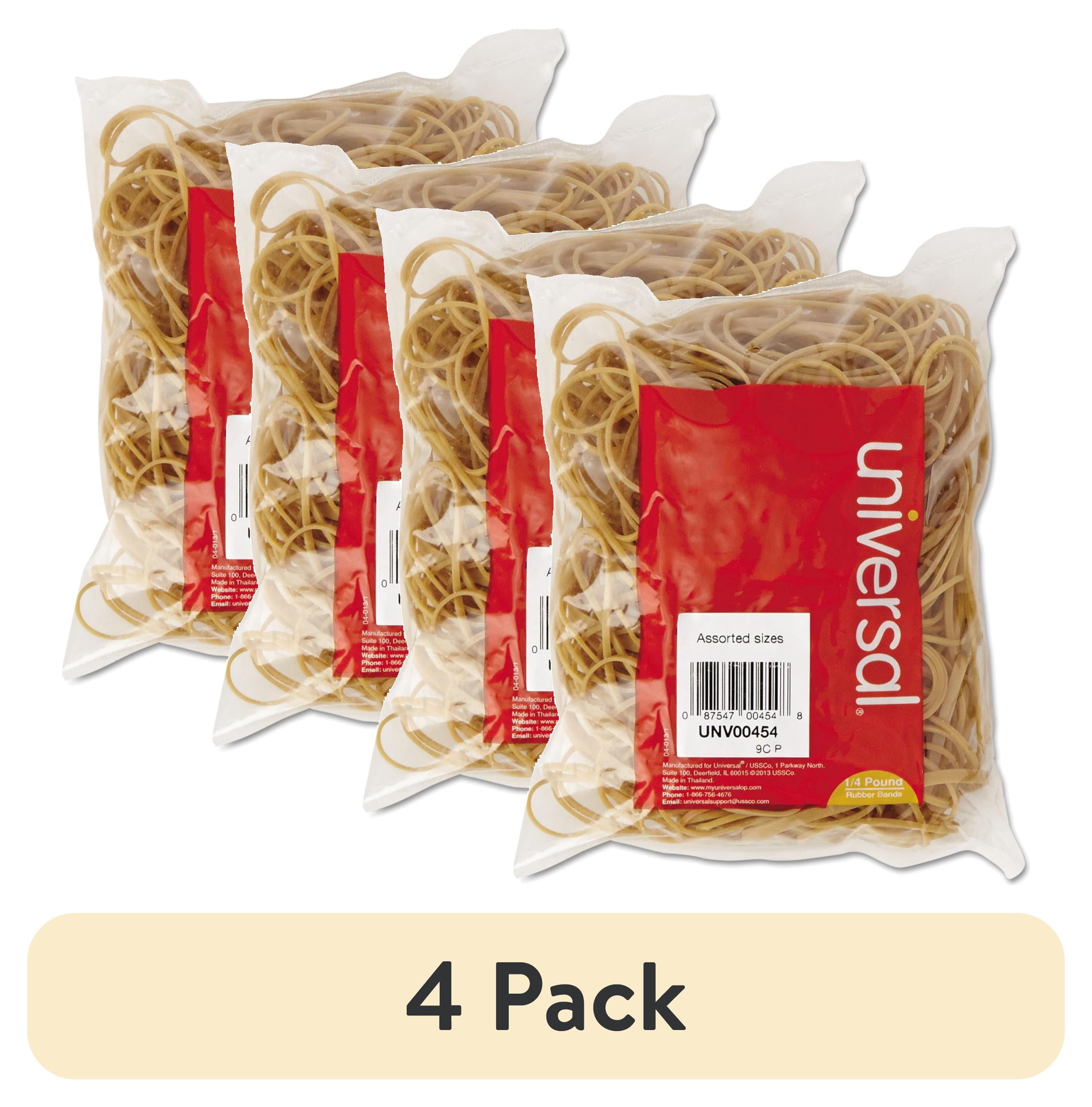 (4 pack) Universal Rubber Bands Assorted Gauges, Size 54 (Assorted ...
