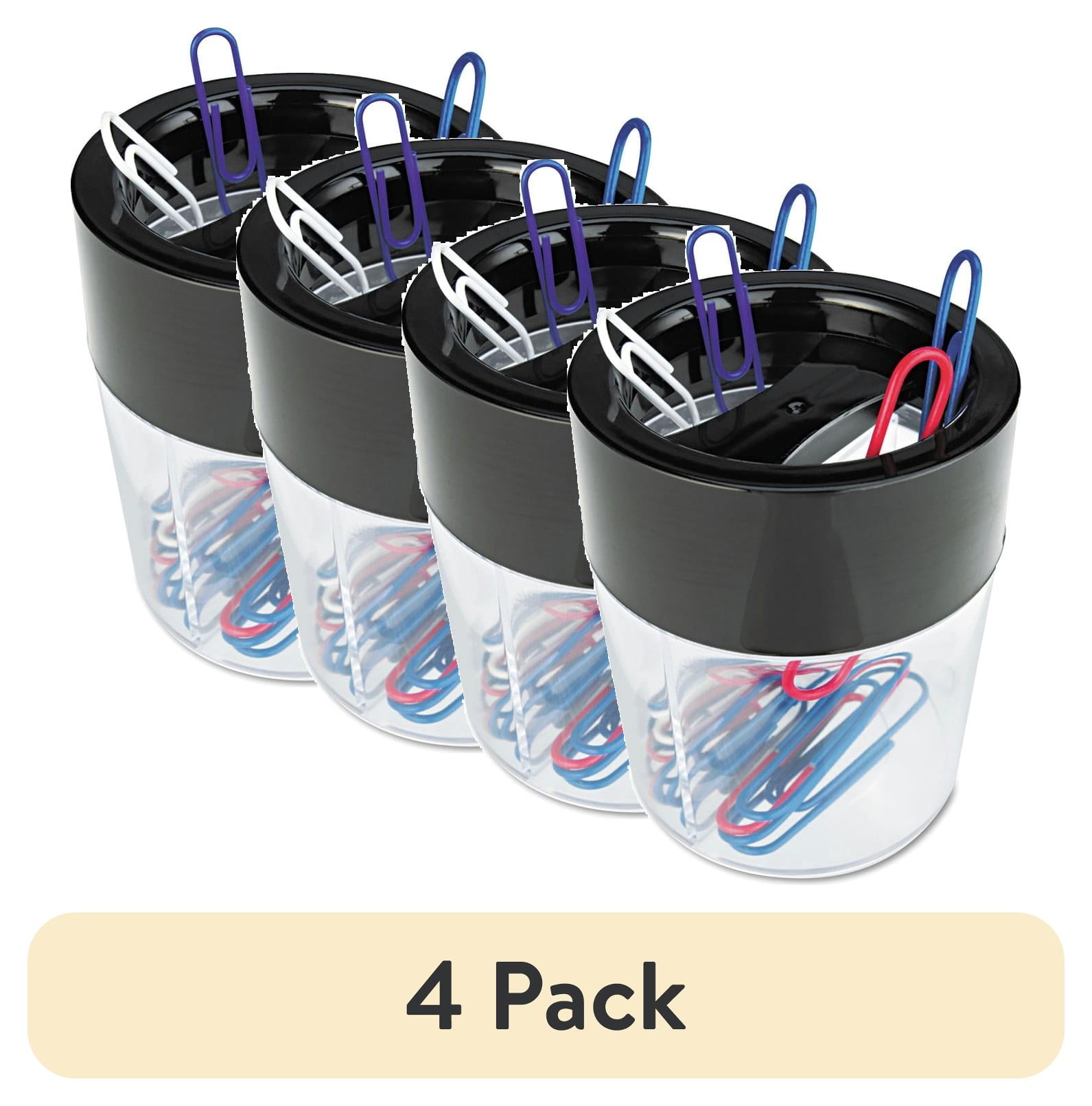 (4 pack) Universal UNV08126 Two-Compartment Plastic Magnetic Clip ...