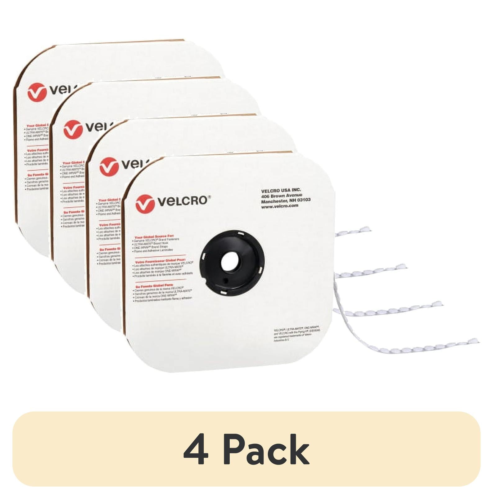 (4 pack) VELCRO Brand Velcro Tape Individual Dots Hook 5/8" White 1200 ...