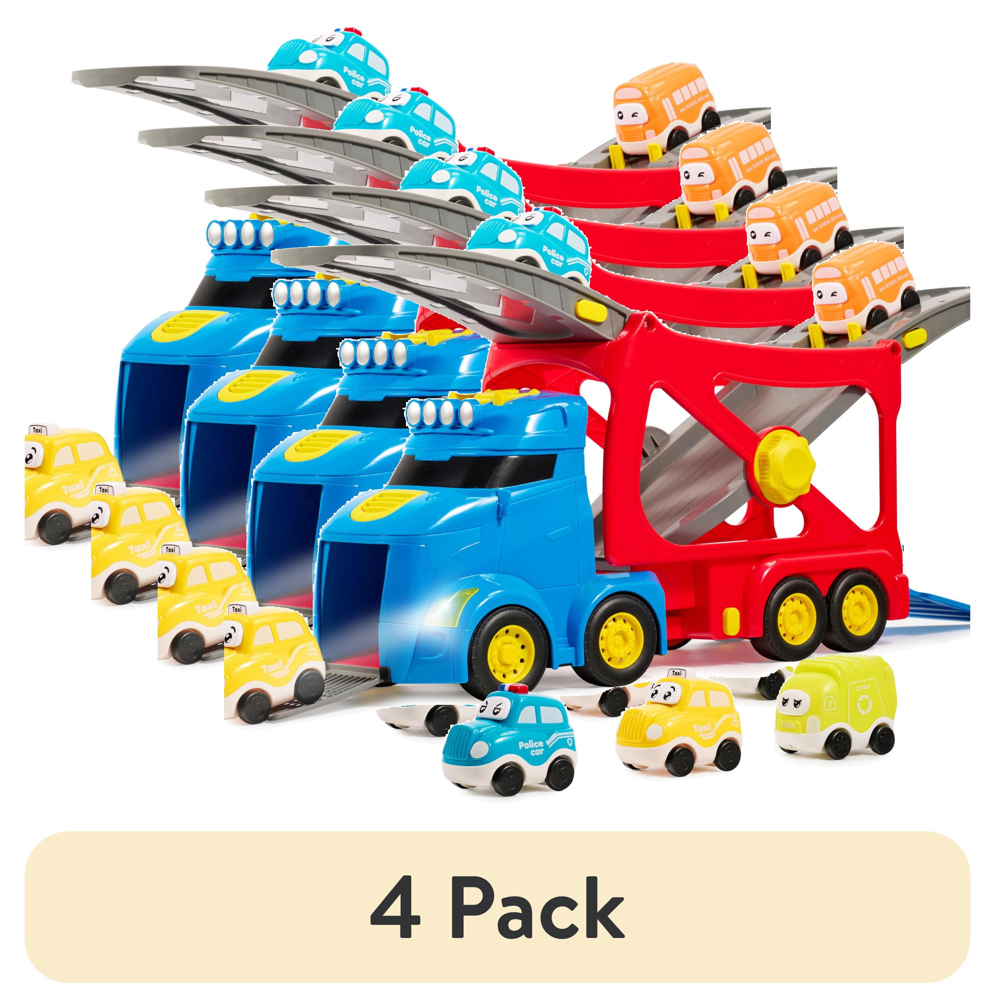 (4 pack) VROOMIX by JOYIN 3-Layer Extra Large Construction Truck Toys ...