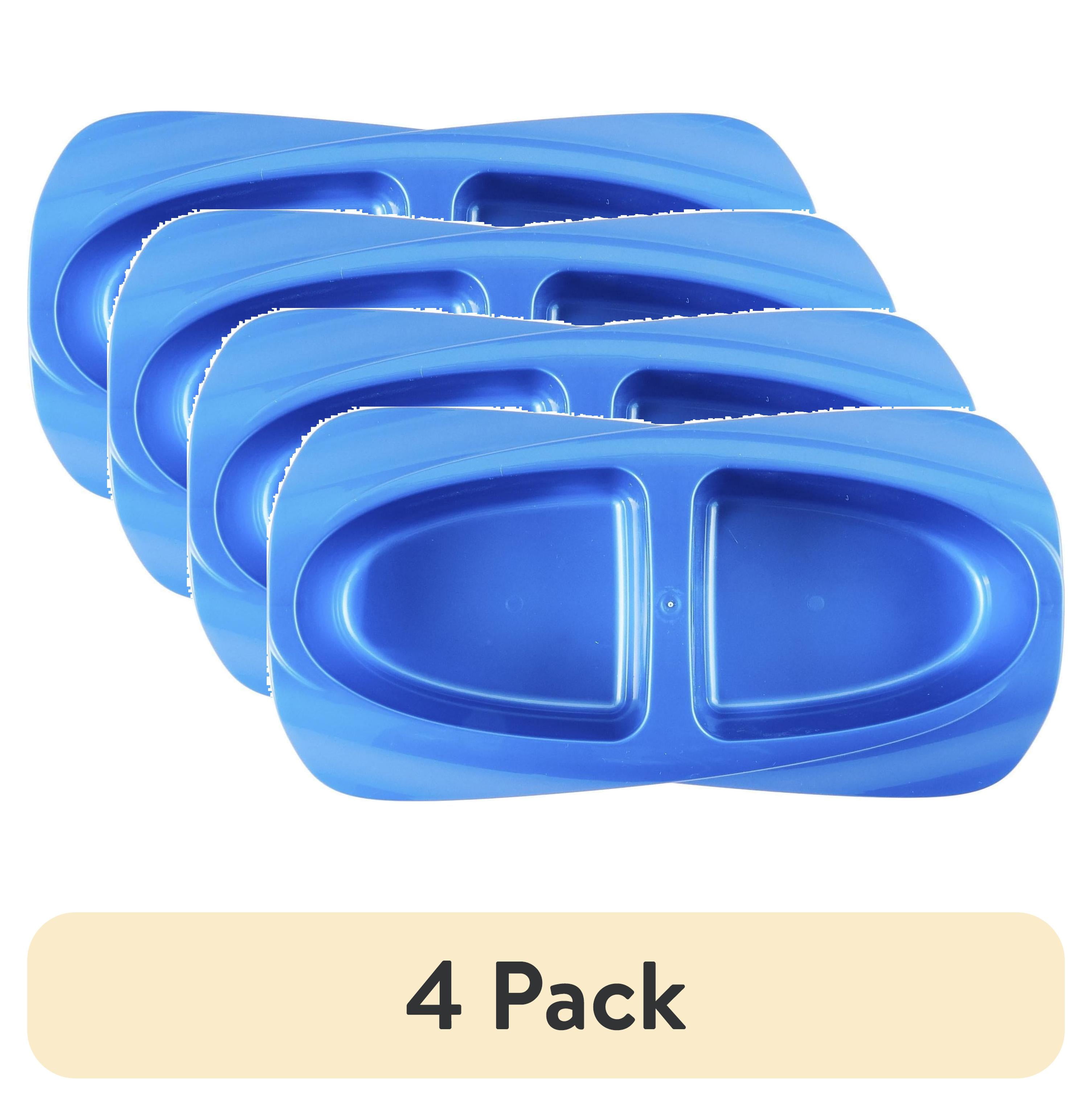 (4 pack) Van Ness Plastics Lightweight Double Dish Assorted Colors, SM ...