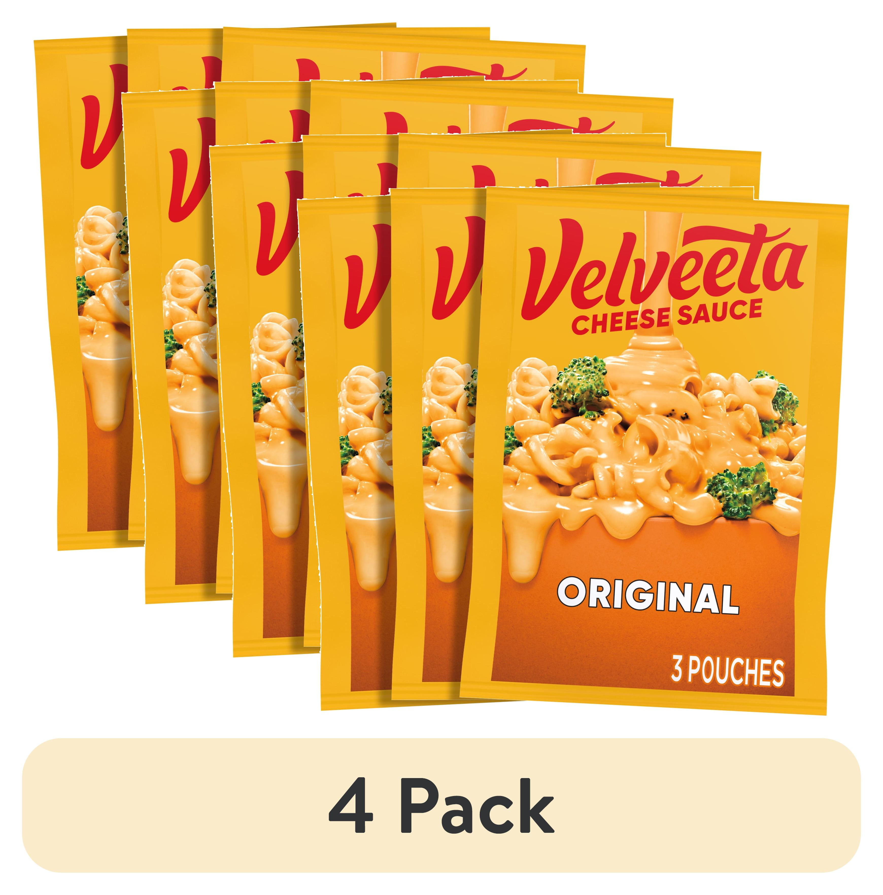 (4 pack) Velveeta Original Melting Cheese Dip & Sauce Pouches, 3 Ct Box ...