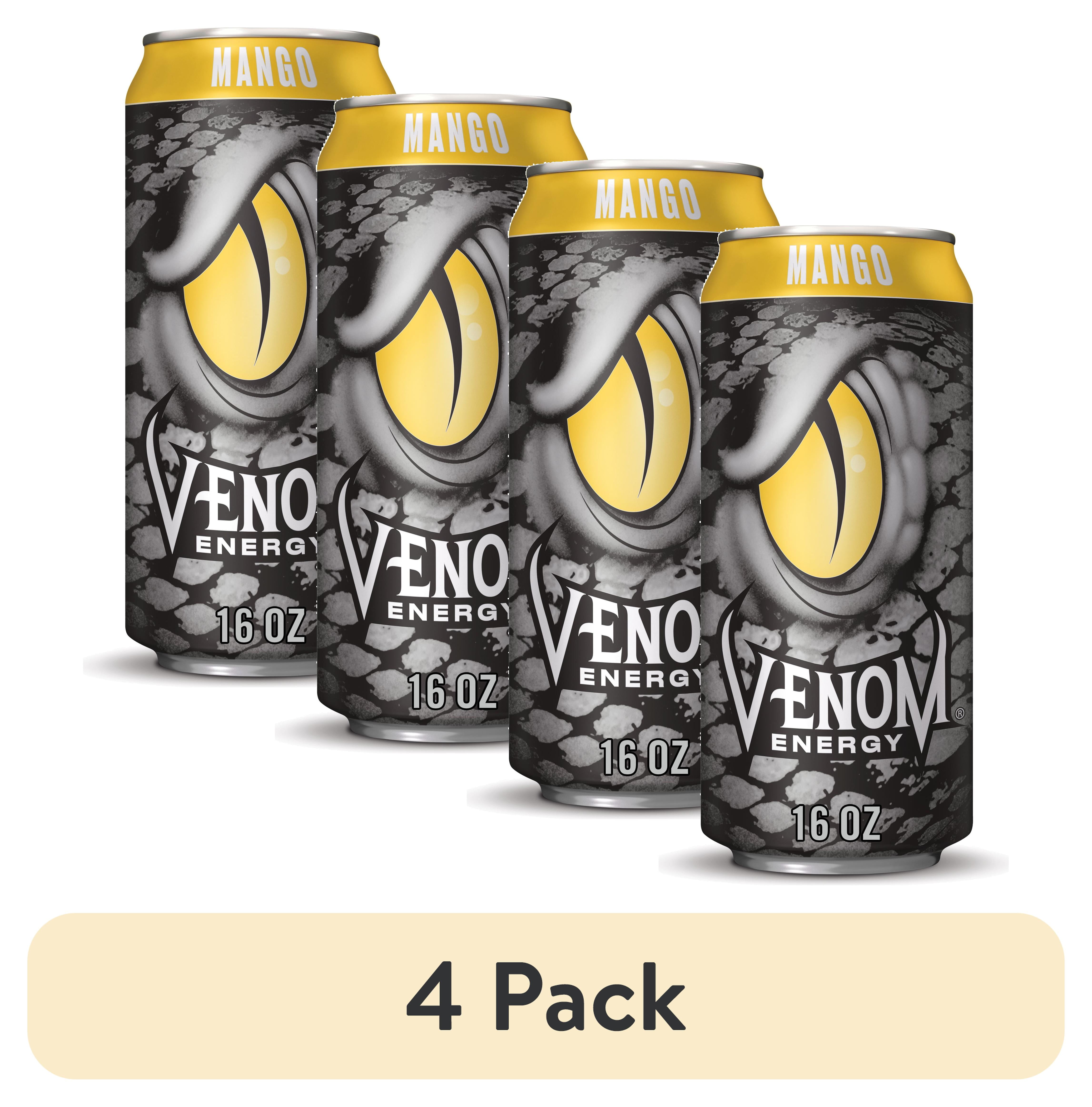(4 pack) Venom Mango Energy Drink, 16 Fl Oz Can - Walmart.com