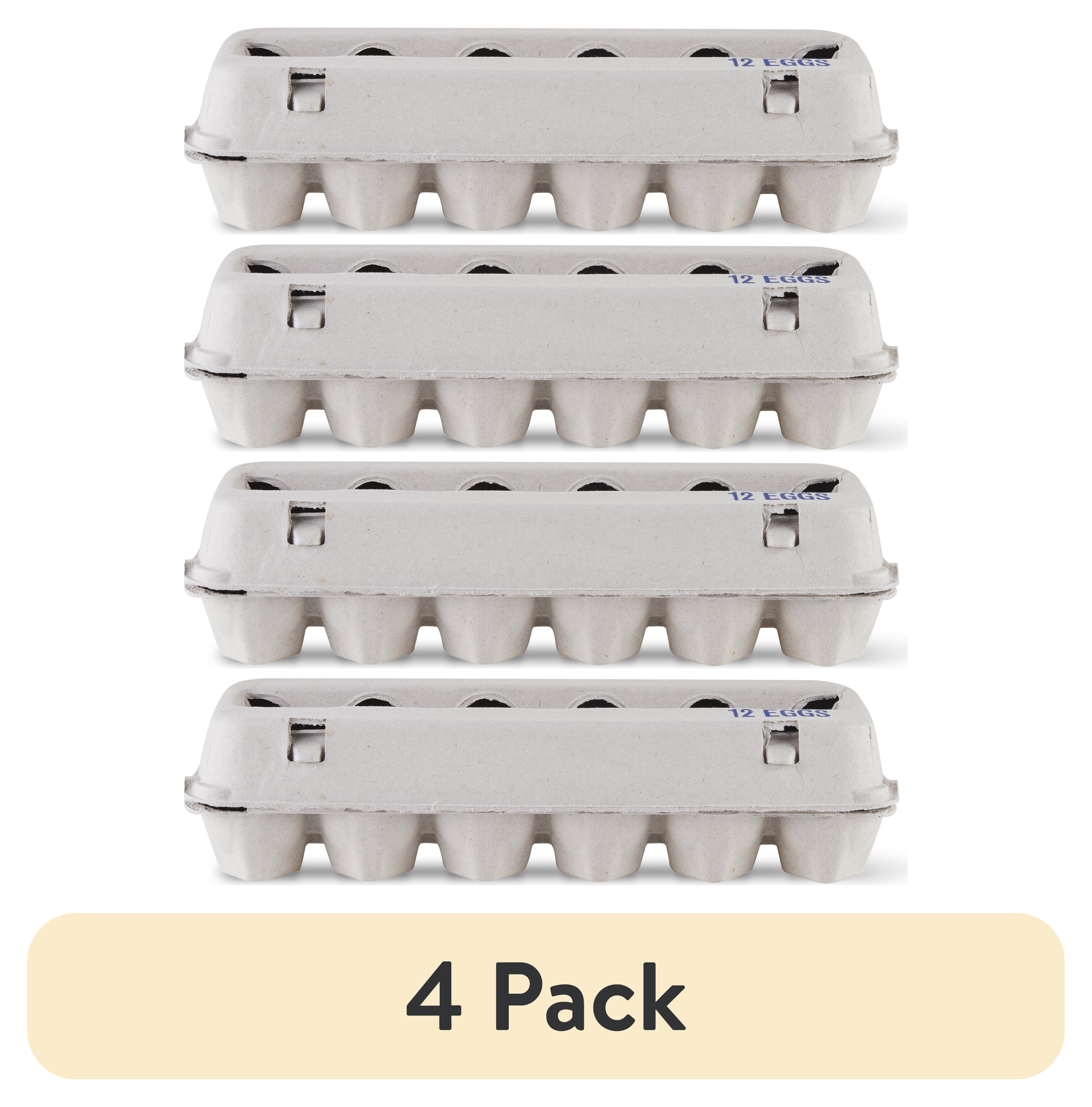 (4 pack) Vibrant Life Egg Cartons, Natural Pulp Paper Material, Holds ...