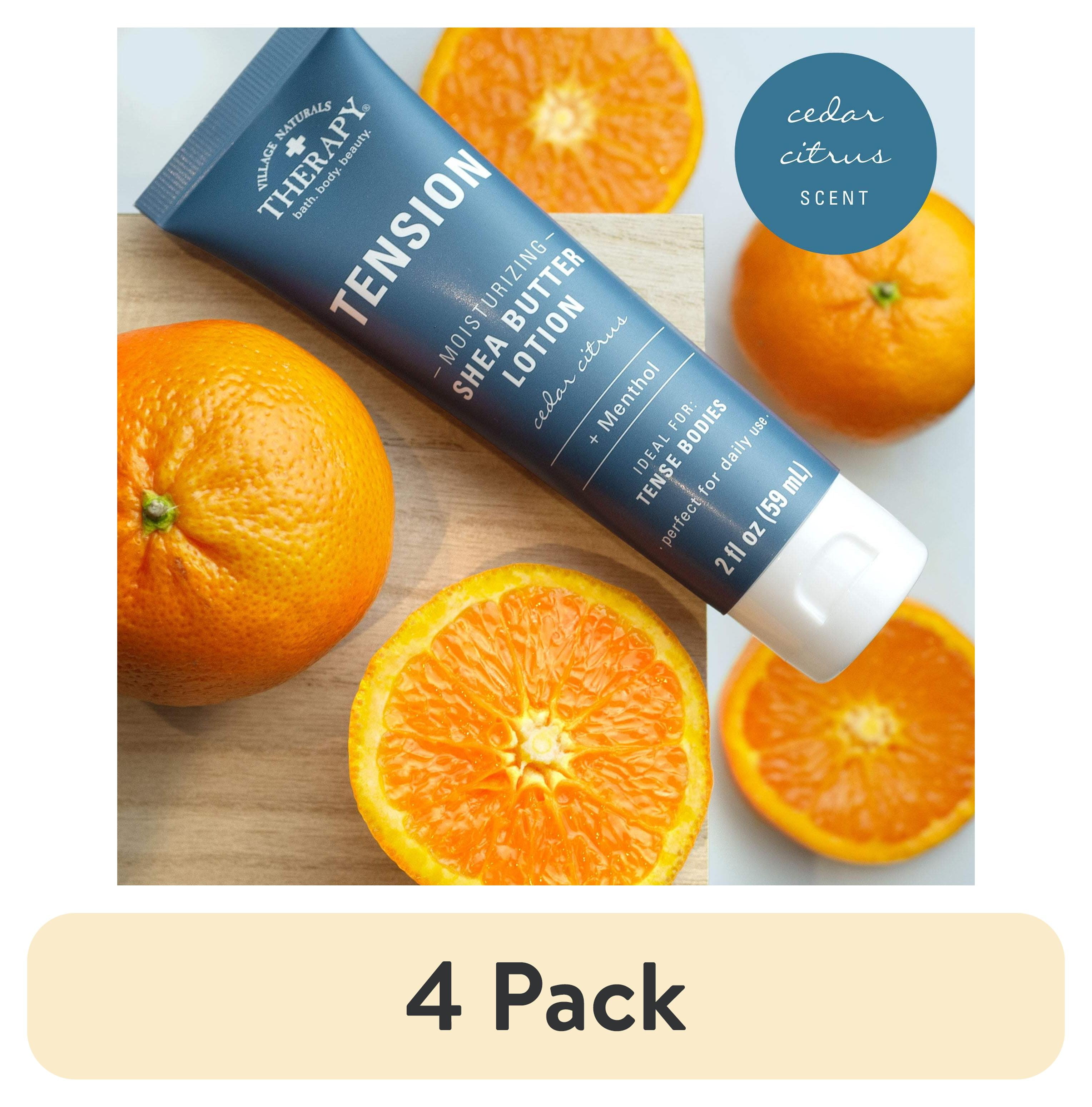 (4 pack) Village Naturals Therapy Tension Moisturizing Shea Butter Hand ...