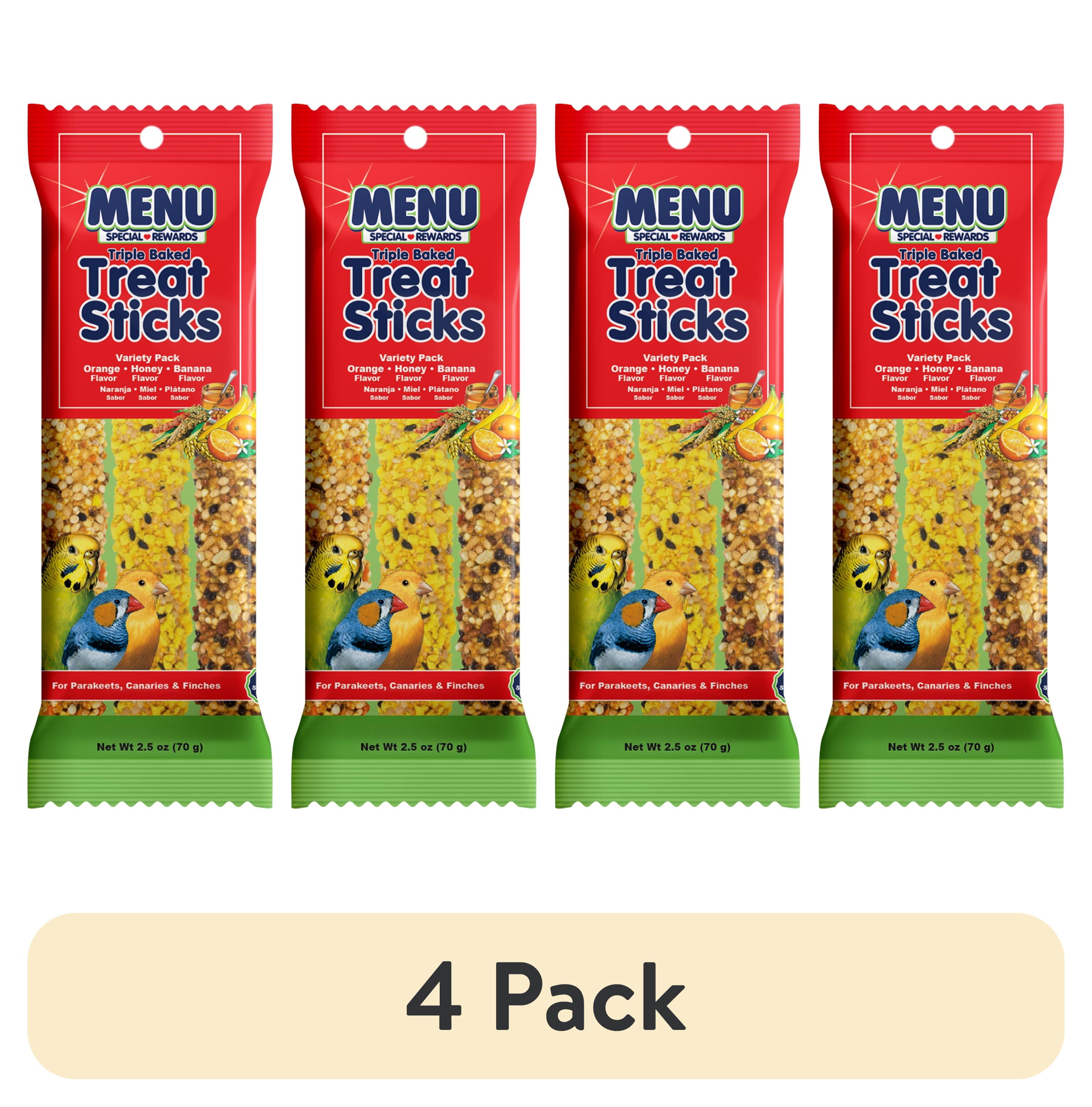 (4 pack) Vitakraft Menu Crunch Sticks Pet Bird Treats - Walmart.com