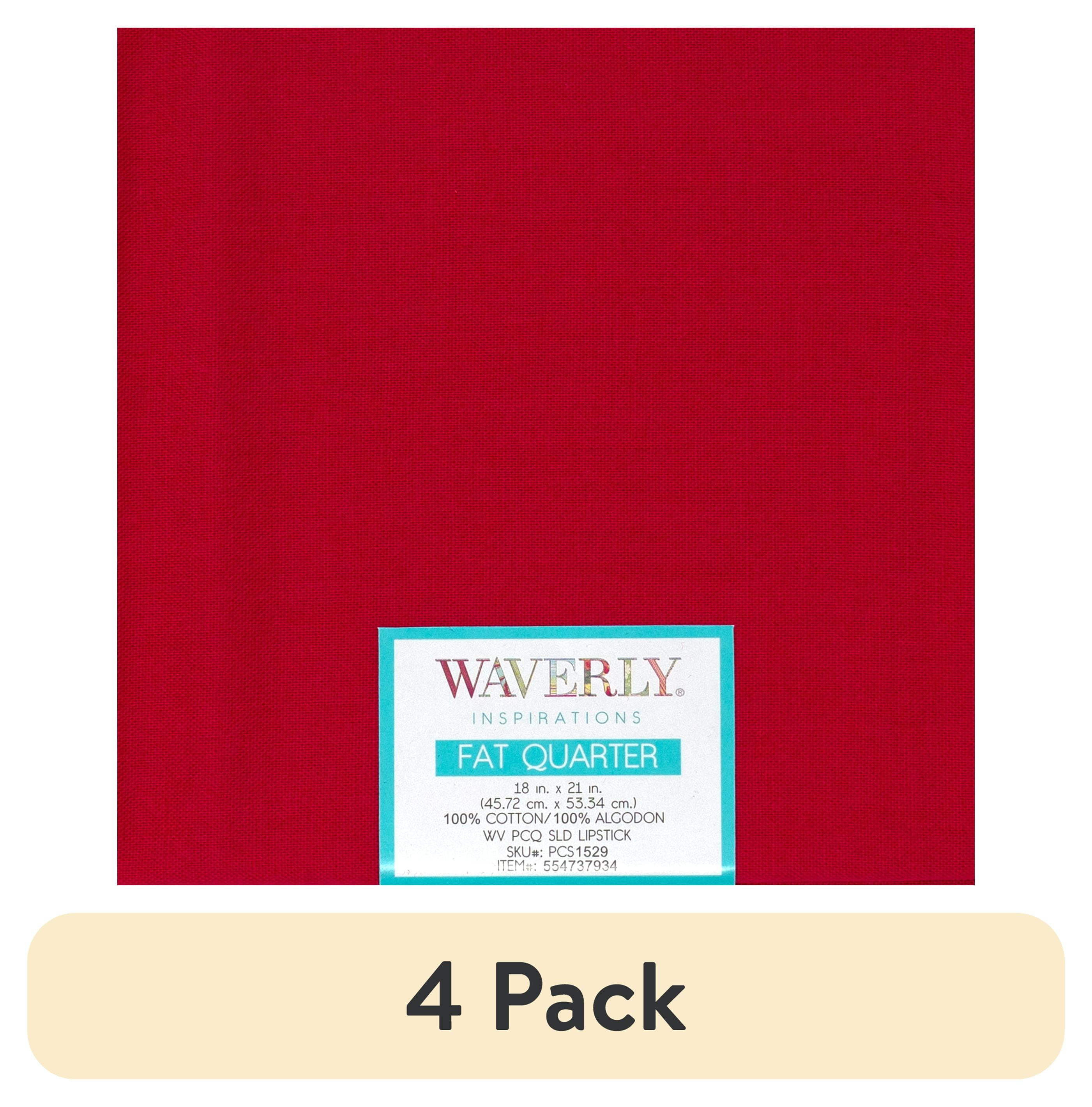 (4 pack) Waverly Inspirations 18" x 21" 100% Cotton Fat Quarter Solid ...
