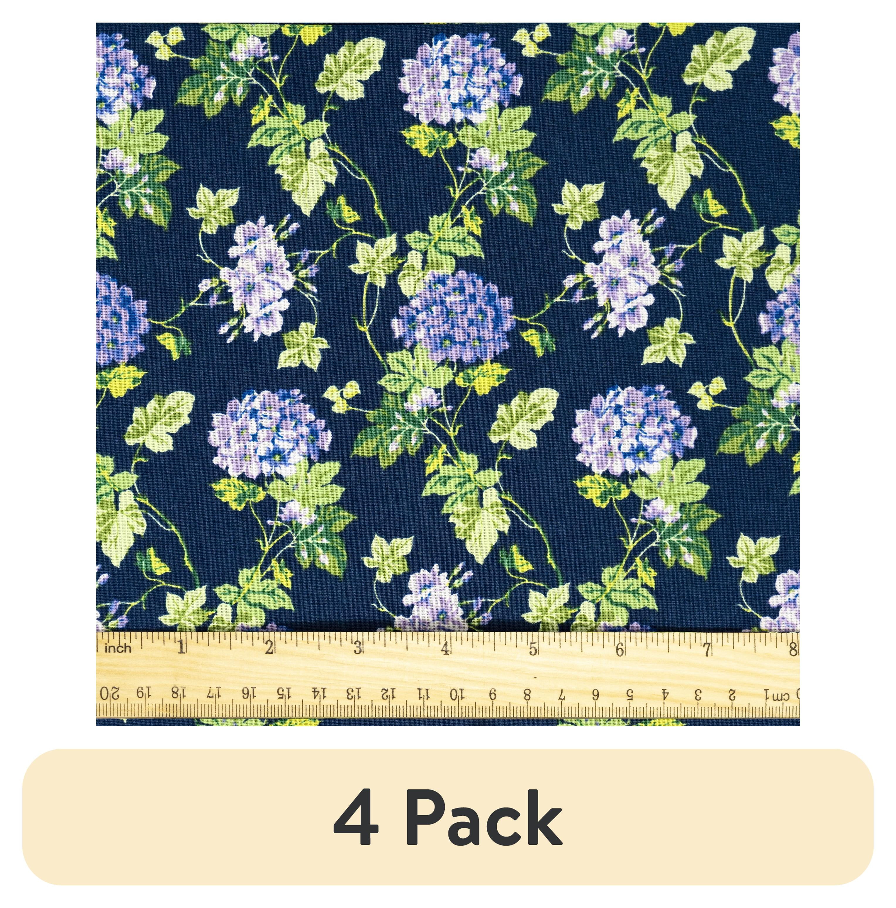 (4 pack) Waverly Inspirations 44" x 1 yd Precut Cotton Ivy Garden ...