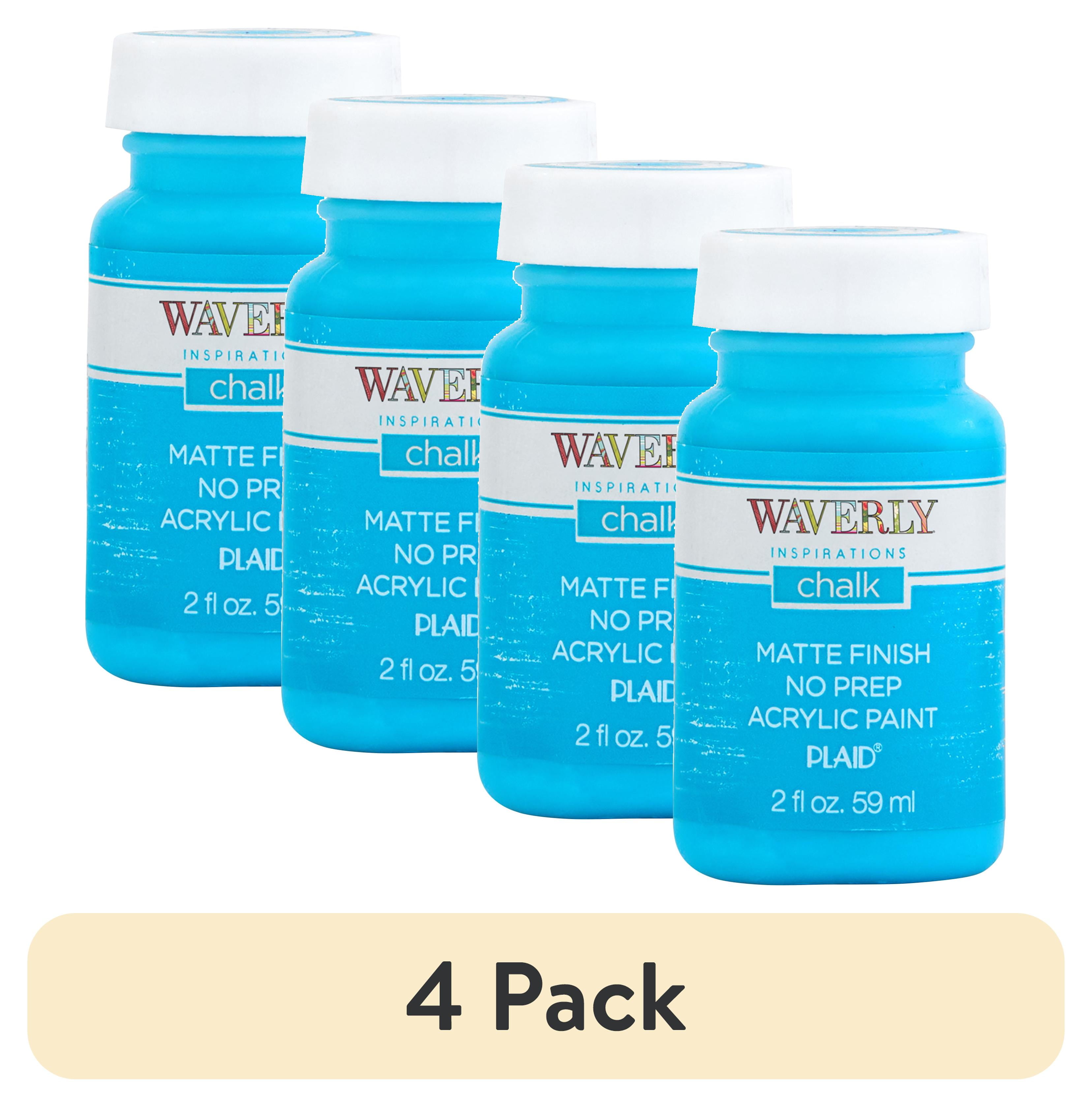 (4 pack) Waverly Inspirations Chalk Paint, Ultra Matte, Lagoon, 2 fl oz ...