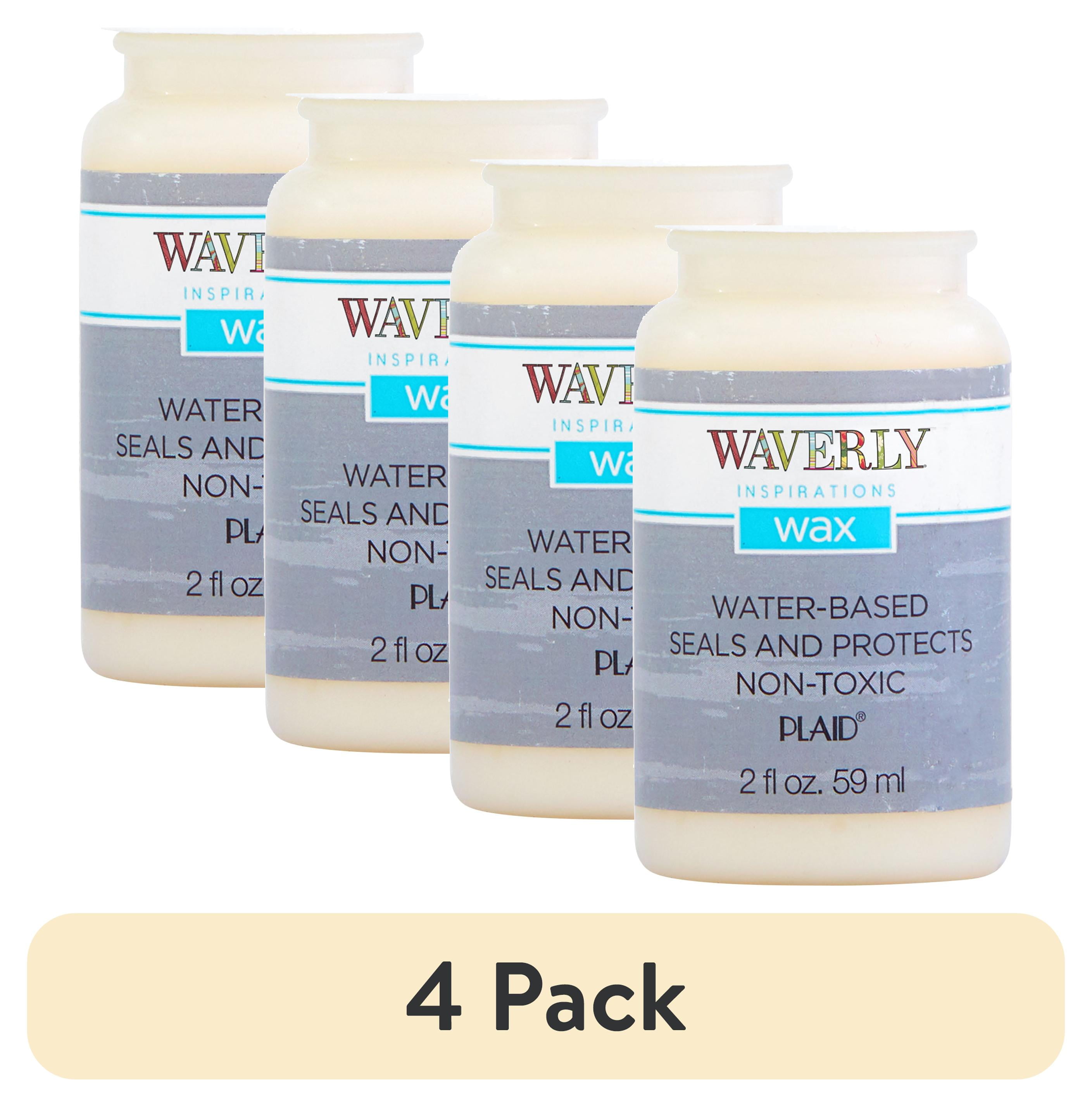 (4 pack) Waverly Inspirations Chalk Paint Wax, Ultra Matte, Clear, 2 fl ...